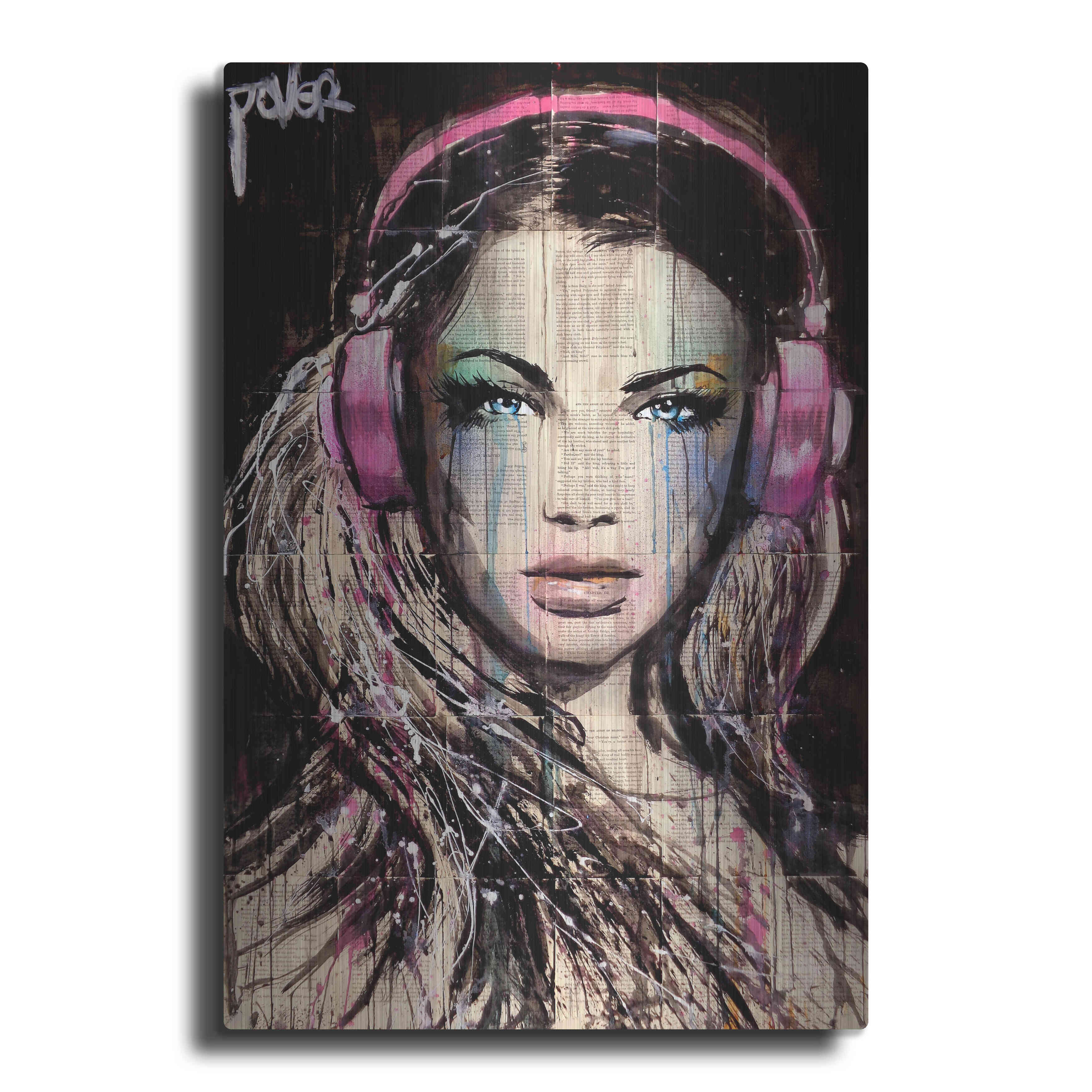 Luxe Metal Art 'DJ' by Loui Jover, Metal Wall Art, 24"x36" - Walmart.com