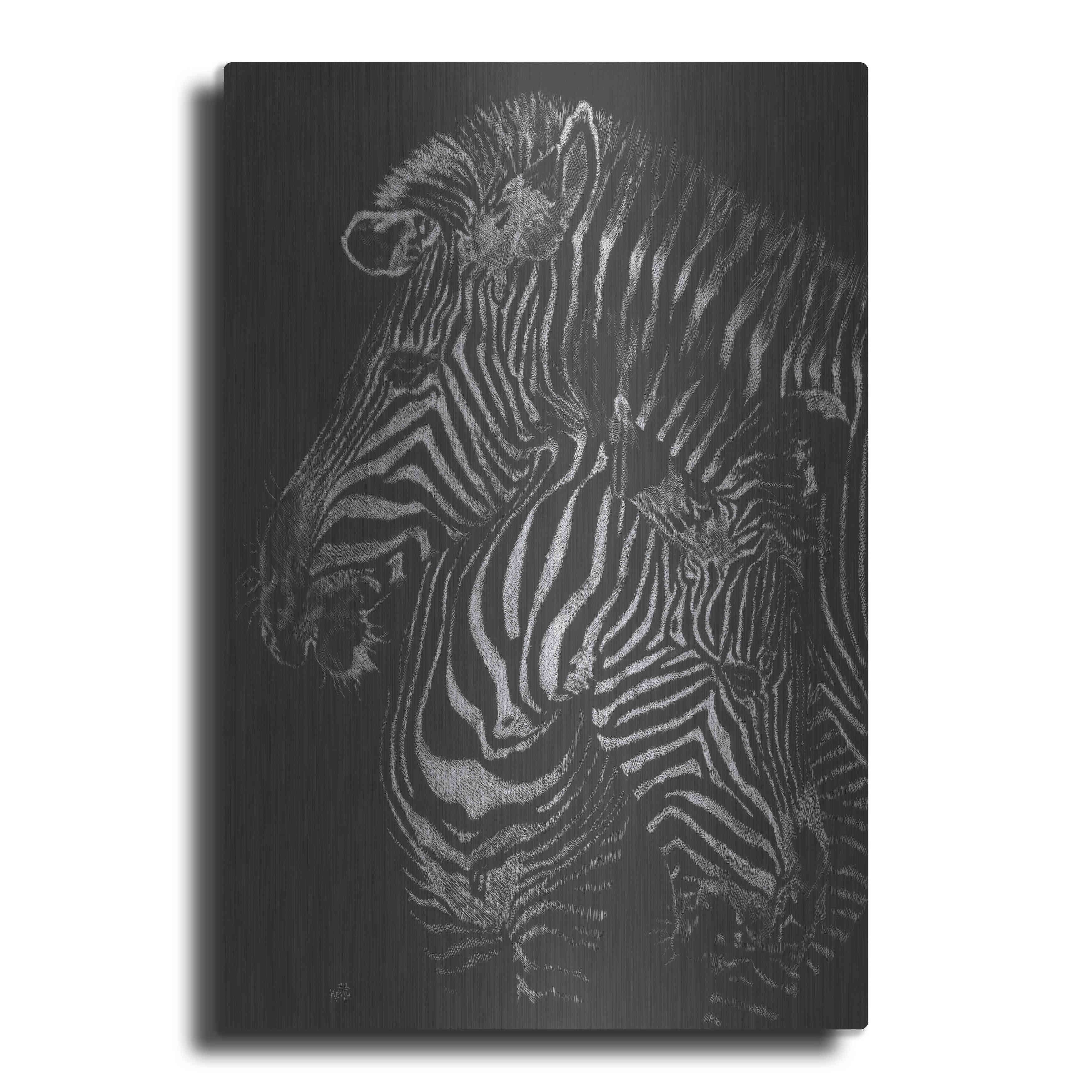 Luxe Metal Art 'Duel' by Barbara Keith, Metal Wall Art, 24"x36 ...