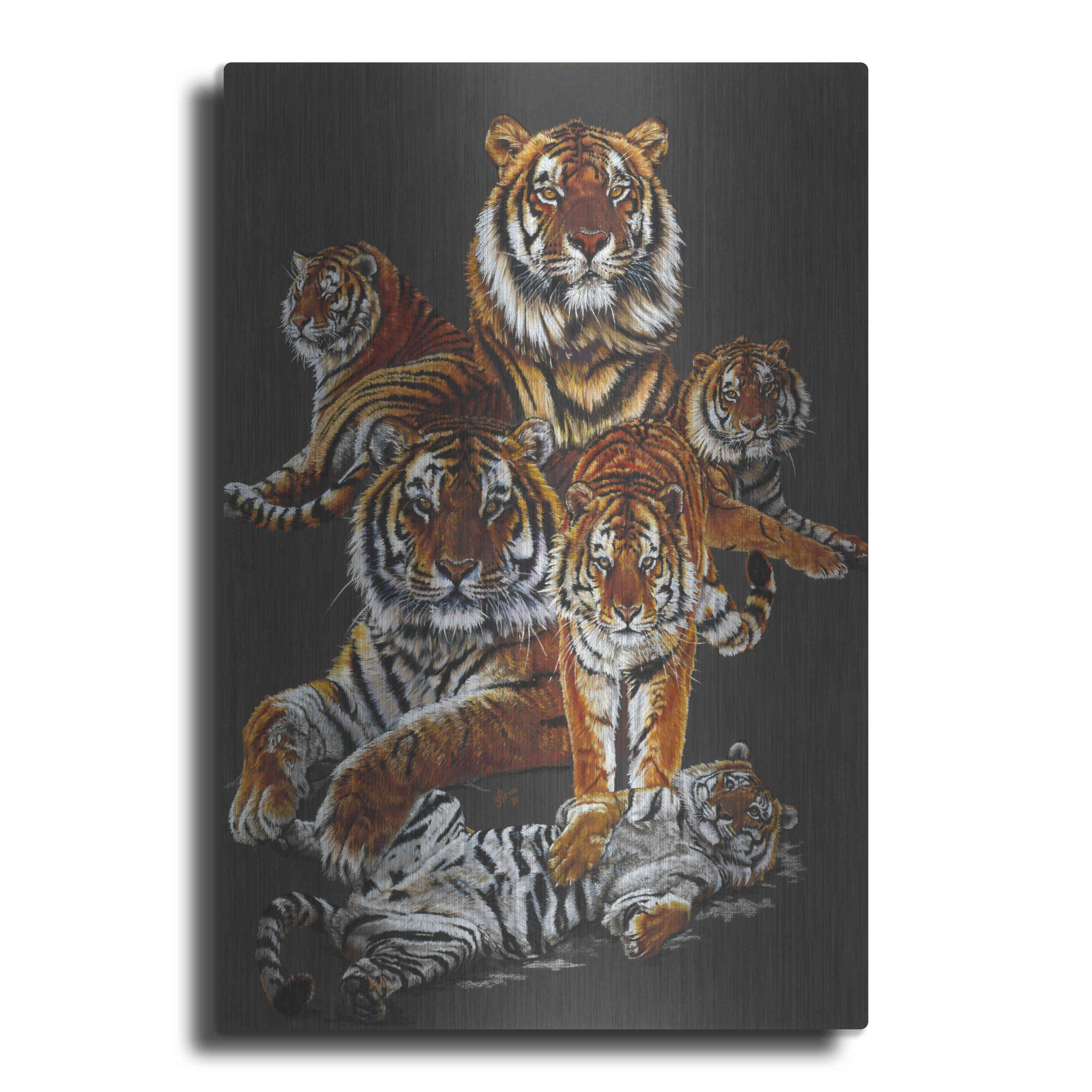 Luxe Metal Art 'Dynasty' by Barbara Keith, Metal Wall Art, 24"x36 ...