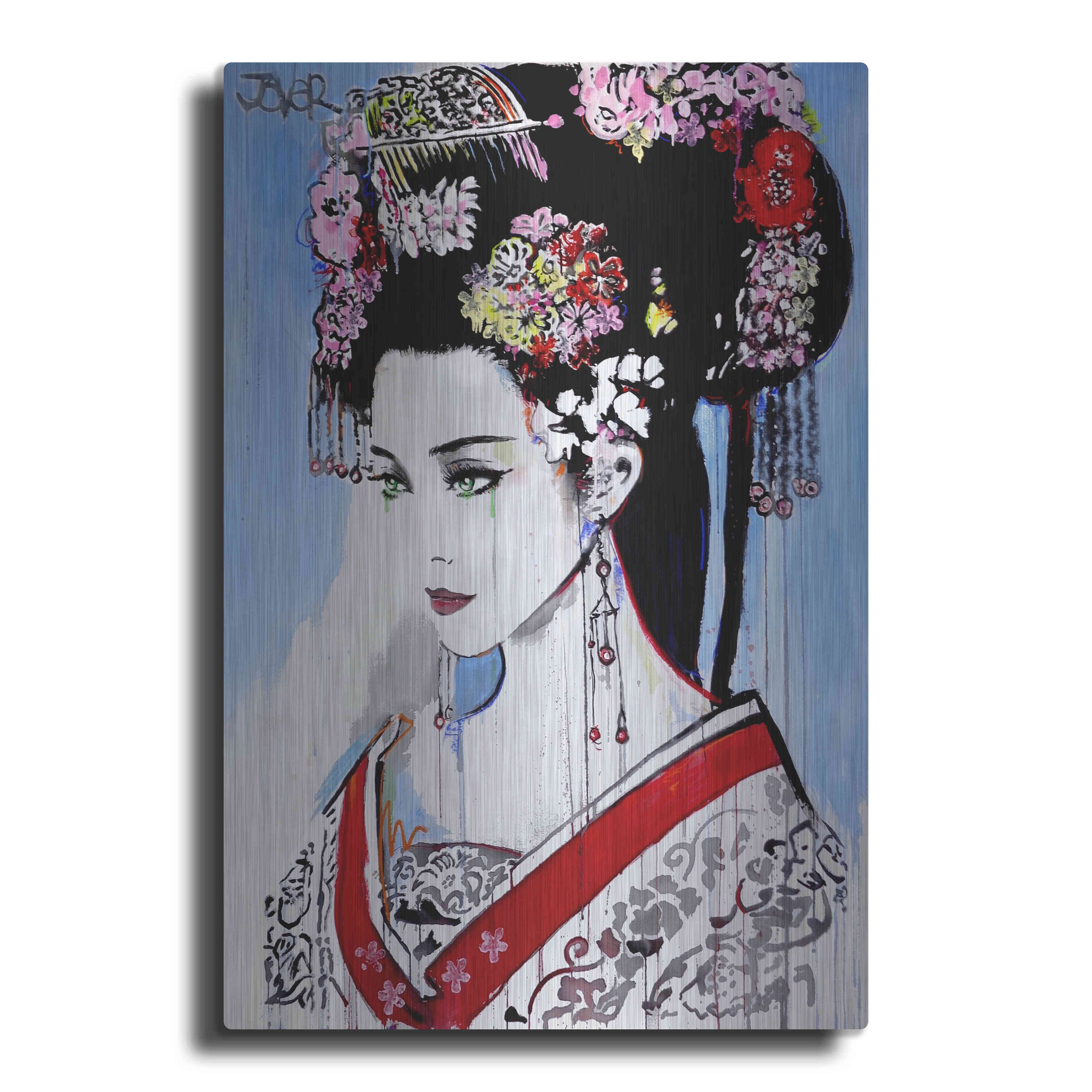 Luxe Metal Art 'Empress' by Loui Jover, Metal Wall Art, 16"x24 ...