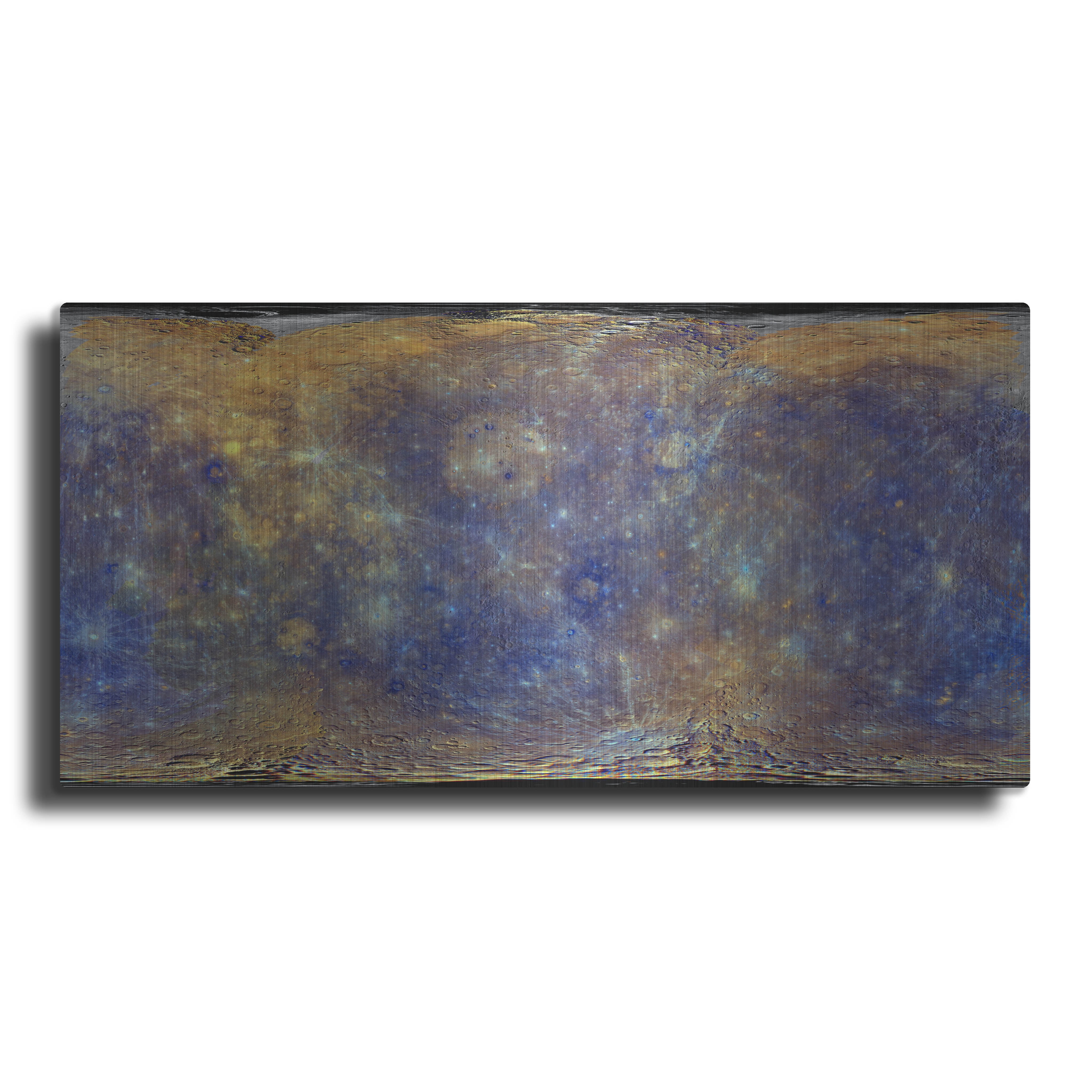 Luxe Metal Art 'Enhanced Color Mercury Map by NASA' by Luxe Portfolio ...