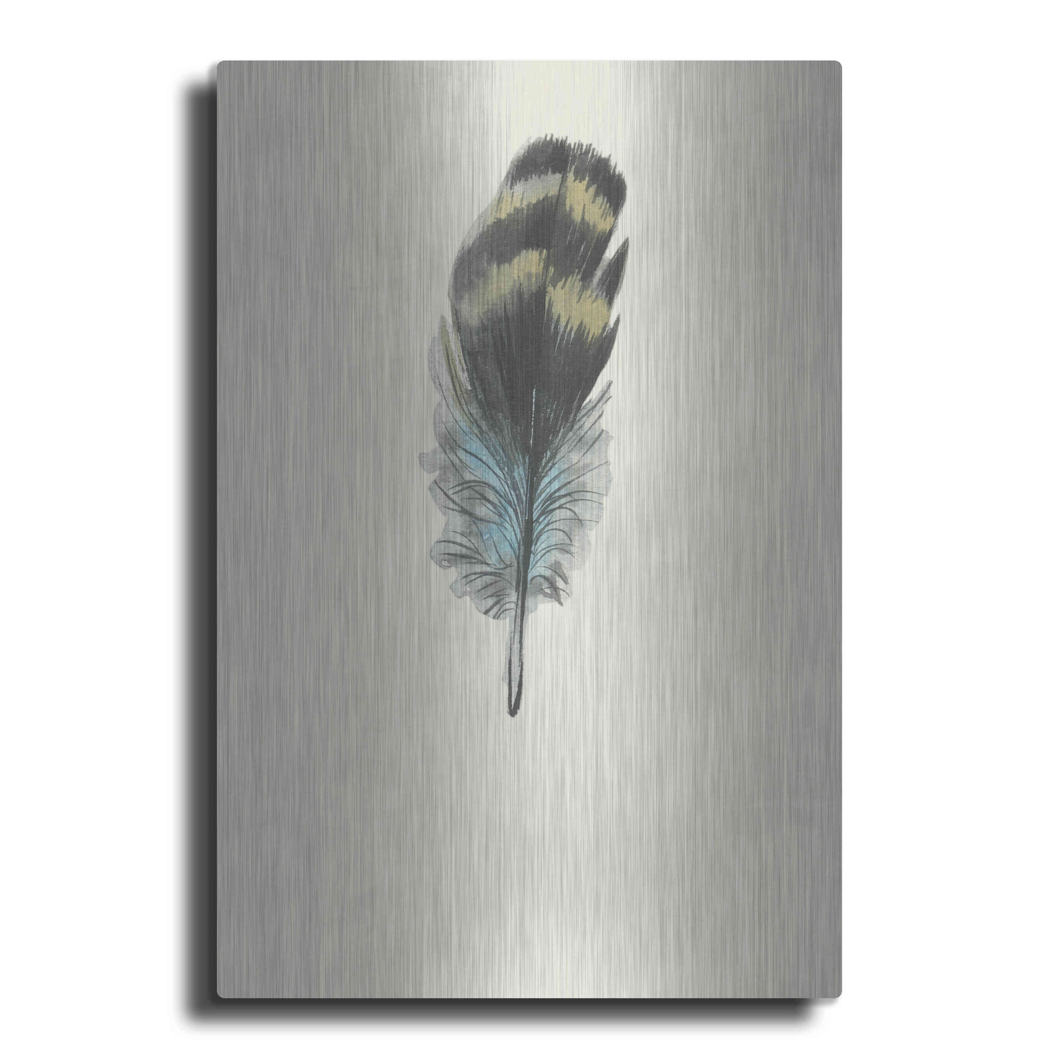 Luxe Metal Art 'Feather 3' by Incado, Metal Wall Art, 24"x36" - Walmart.com