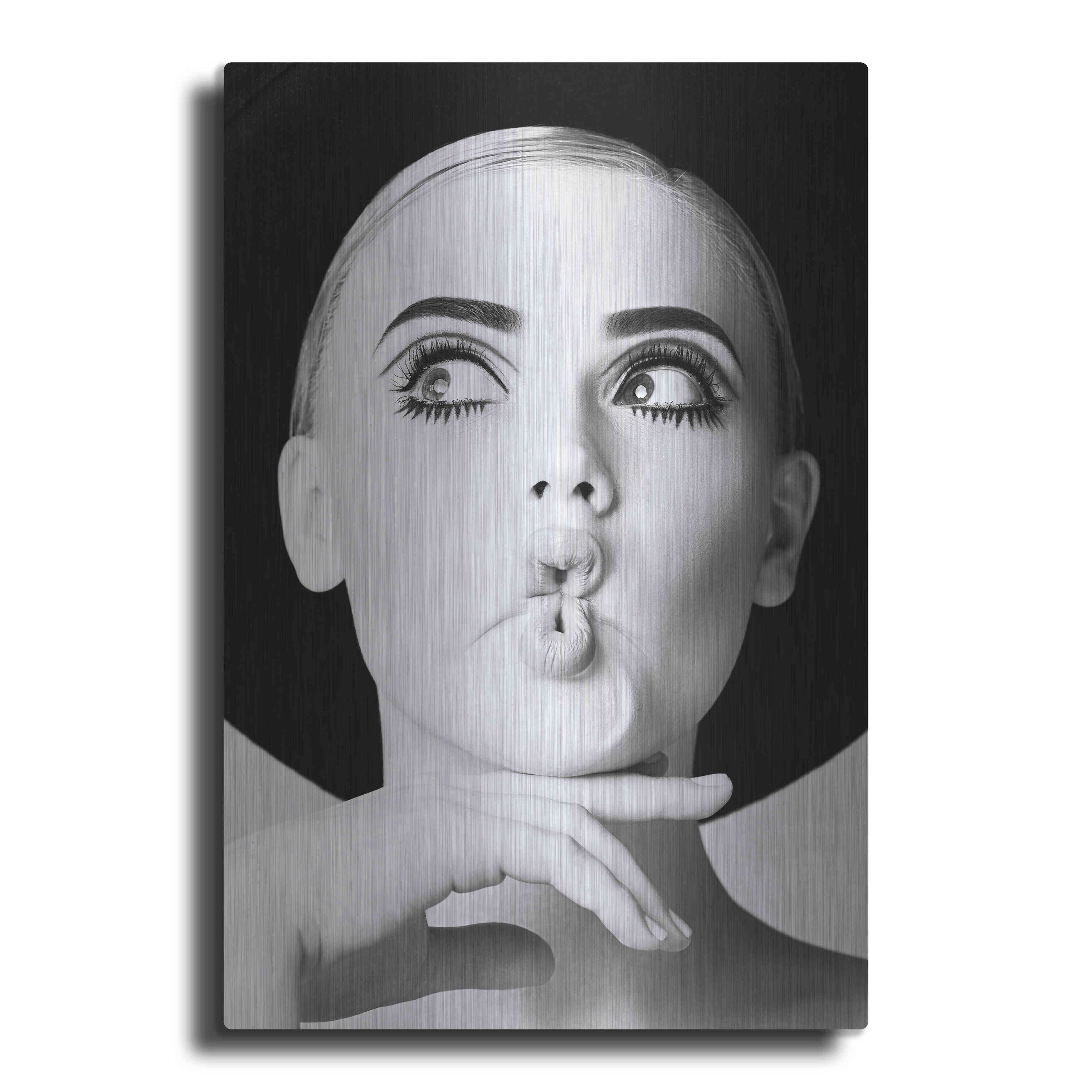 Luxe Metal Art 'Fish Face Glamour' by Incado, Metal Wall Art, 16"x24 ...