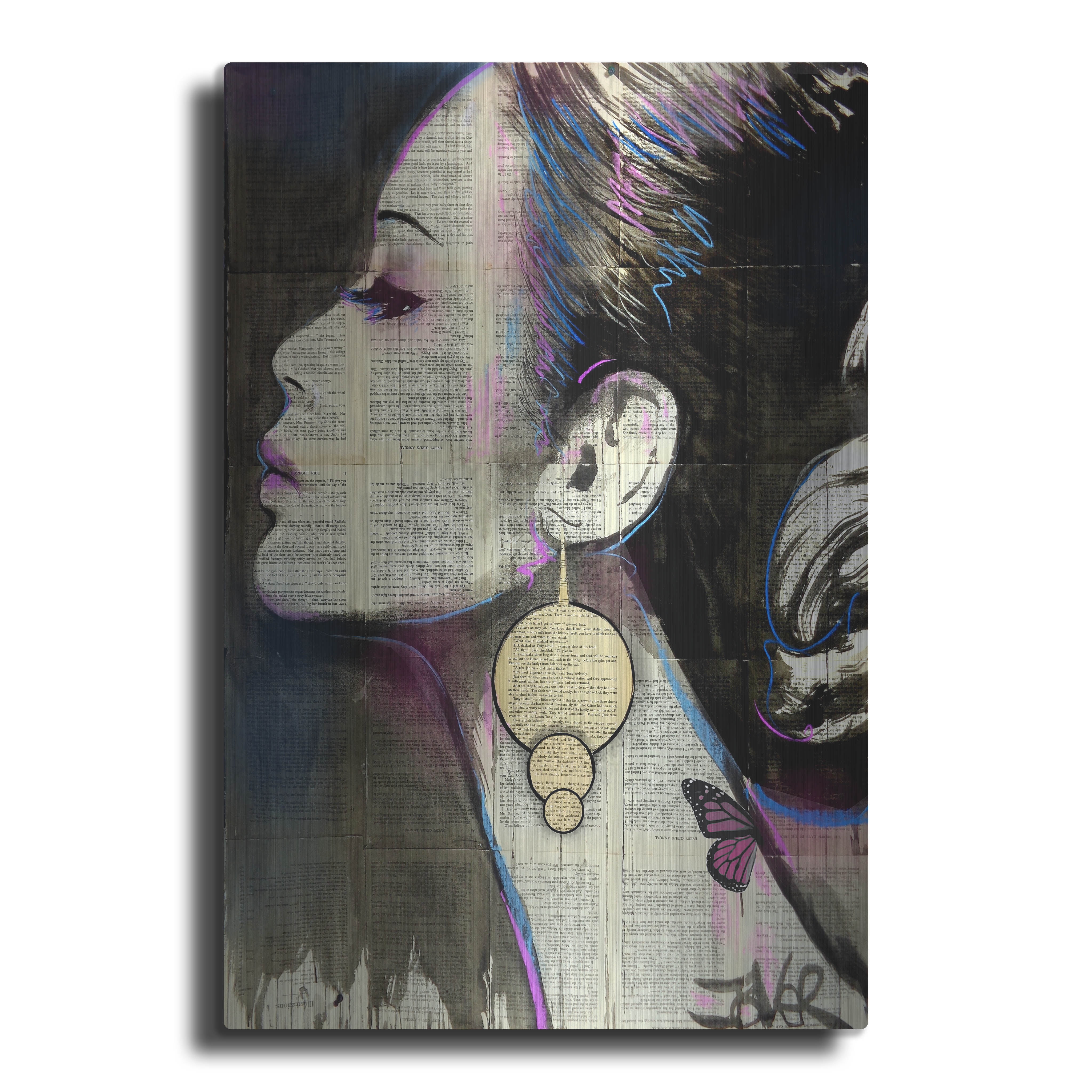 Luxe Metal Art 'Flourish' by Loui Jover, Metal Wall Art, 24"x36 ...
