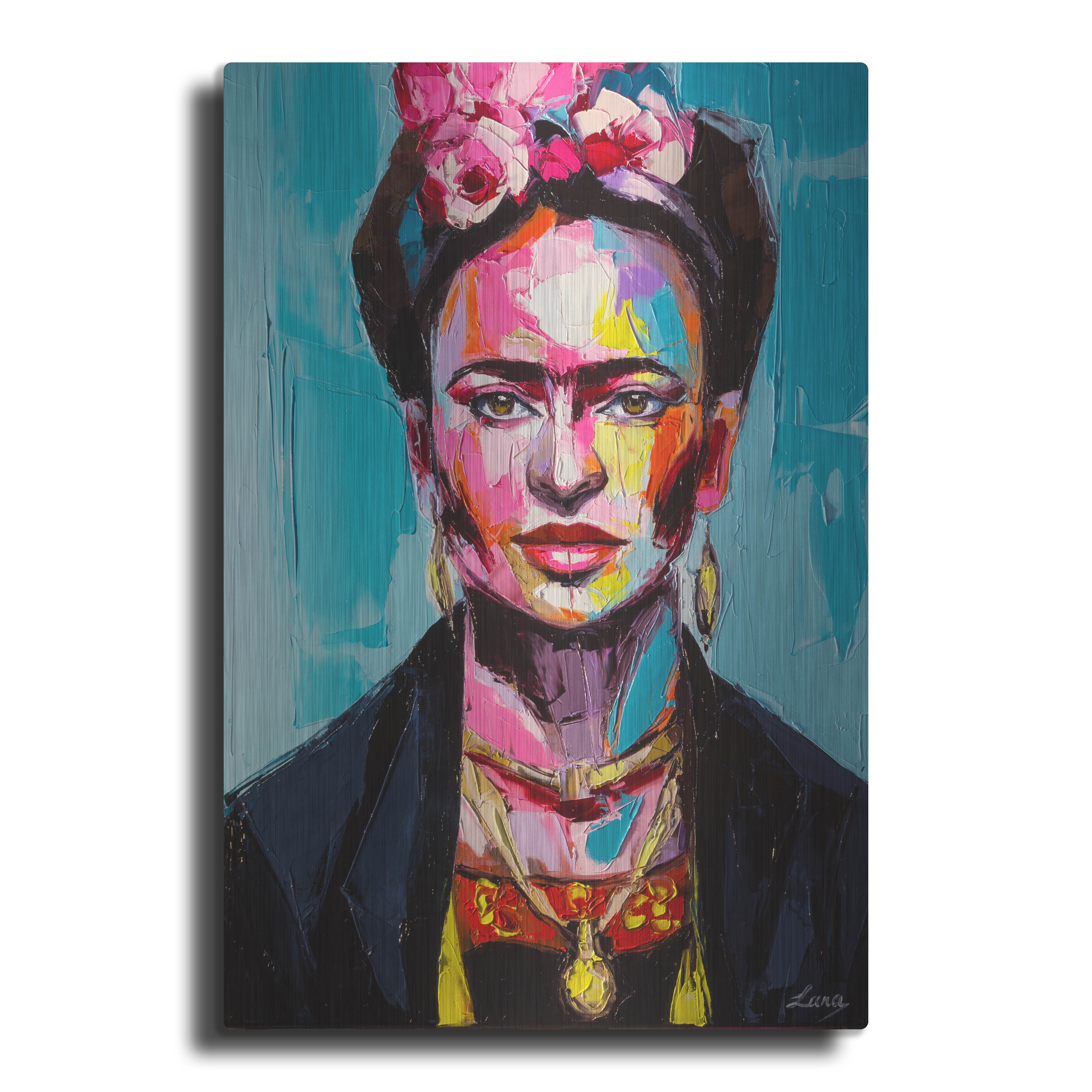 Luxe Metal Art 'Frida' Metal Wall Art, 24"x36" - Walmart.com