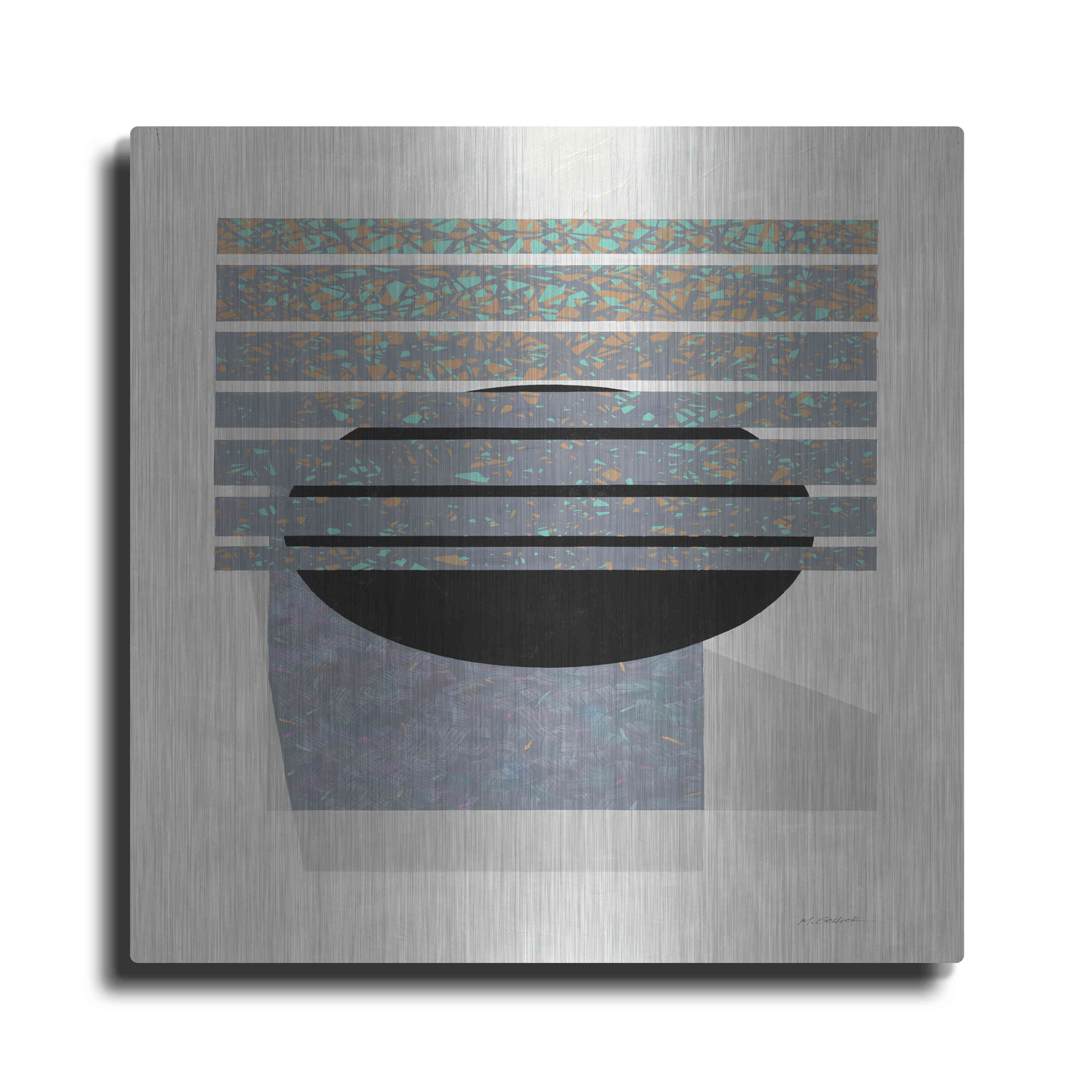 Luxe Metal Art 'Full Moon II V2 Panel' by Mike Schick, Metal Wall Art ...