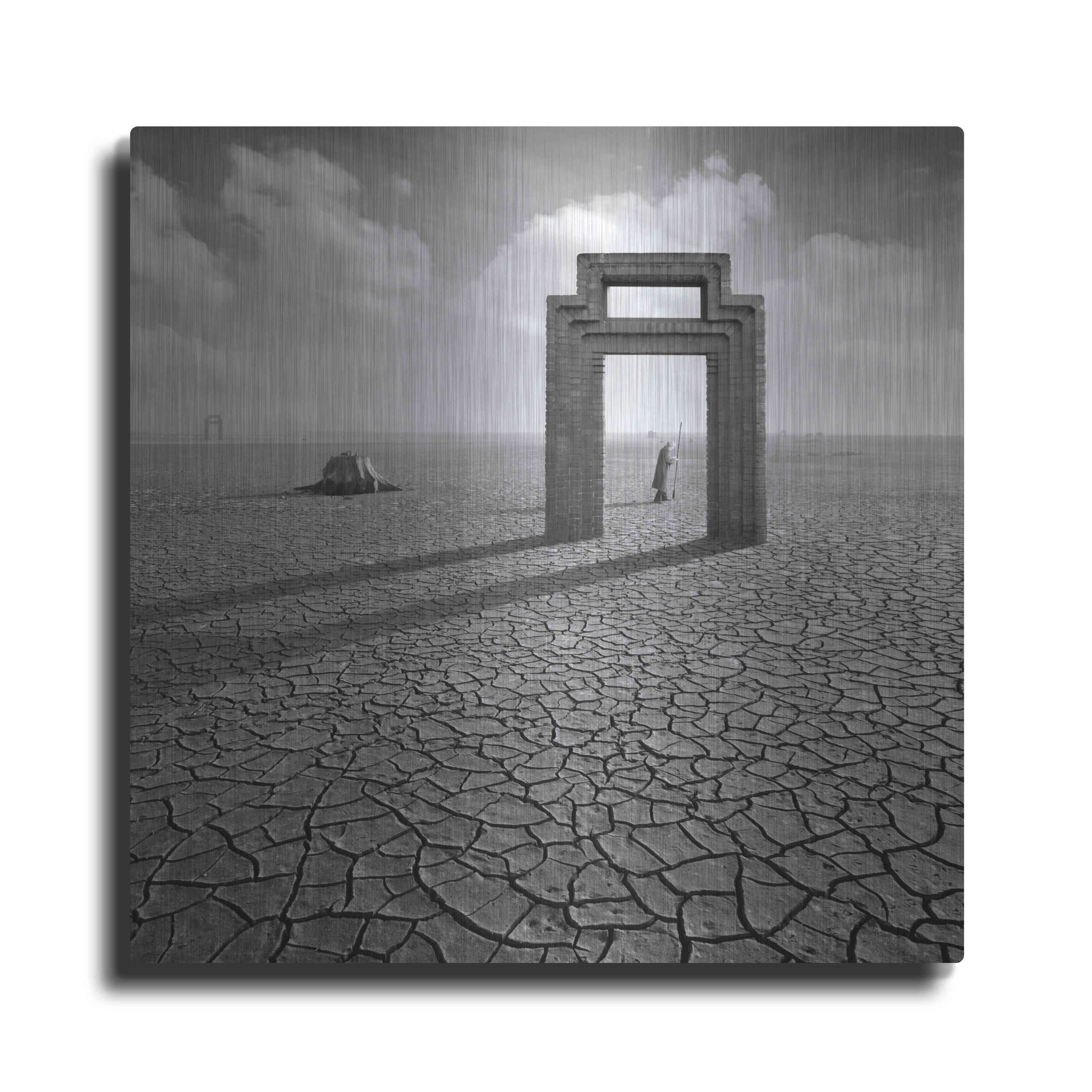 Luxe Metal Art 'Gatekeeper' by Dariusz Klimczak, Metal Wall Art, 12"x12 ...