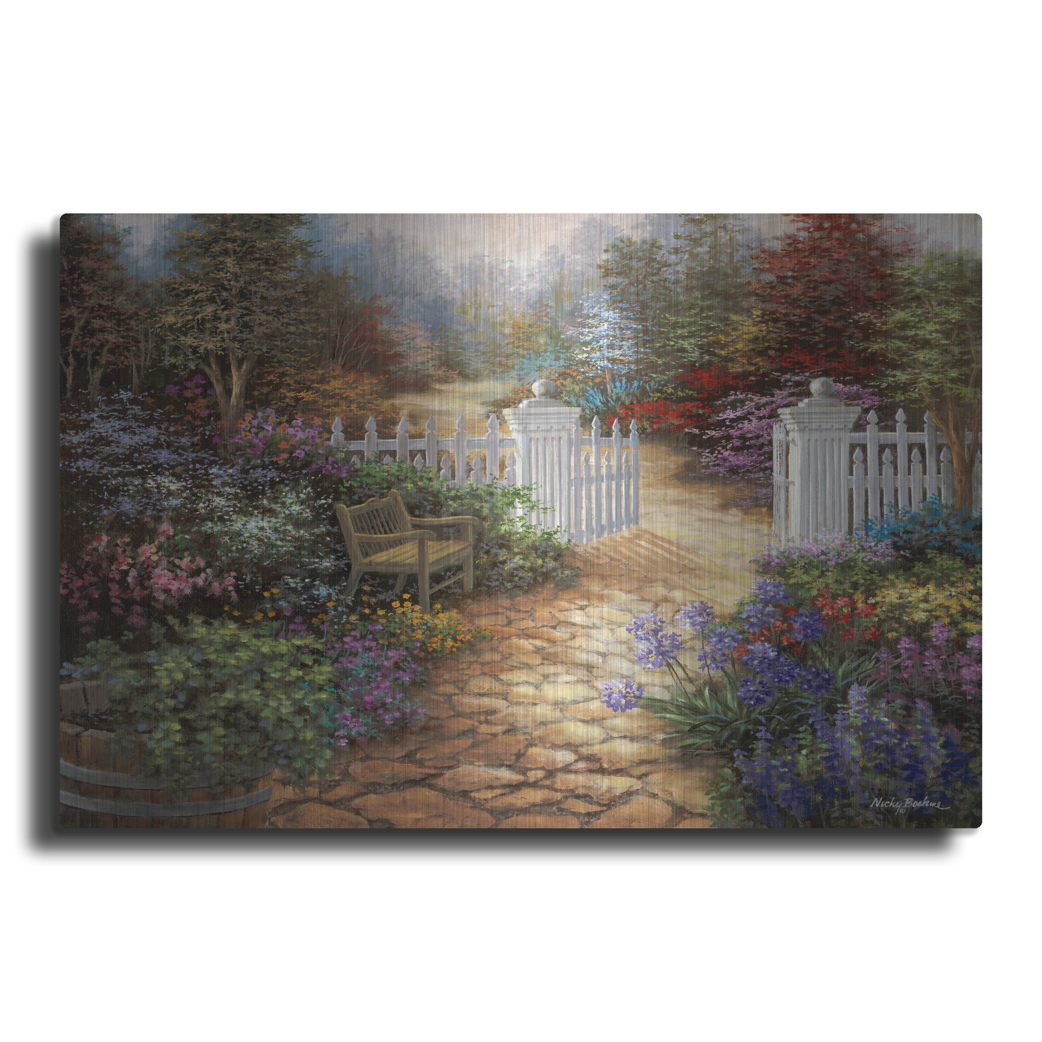 Luxe Metal Art 'Gateway To Enchantment' by Nicky Boehme Metal Wall Art ...