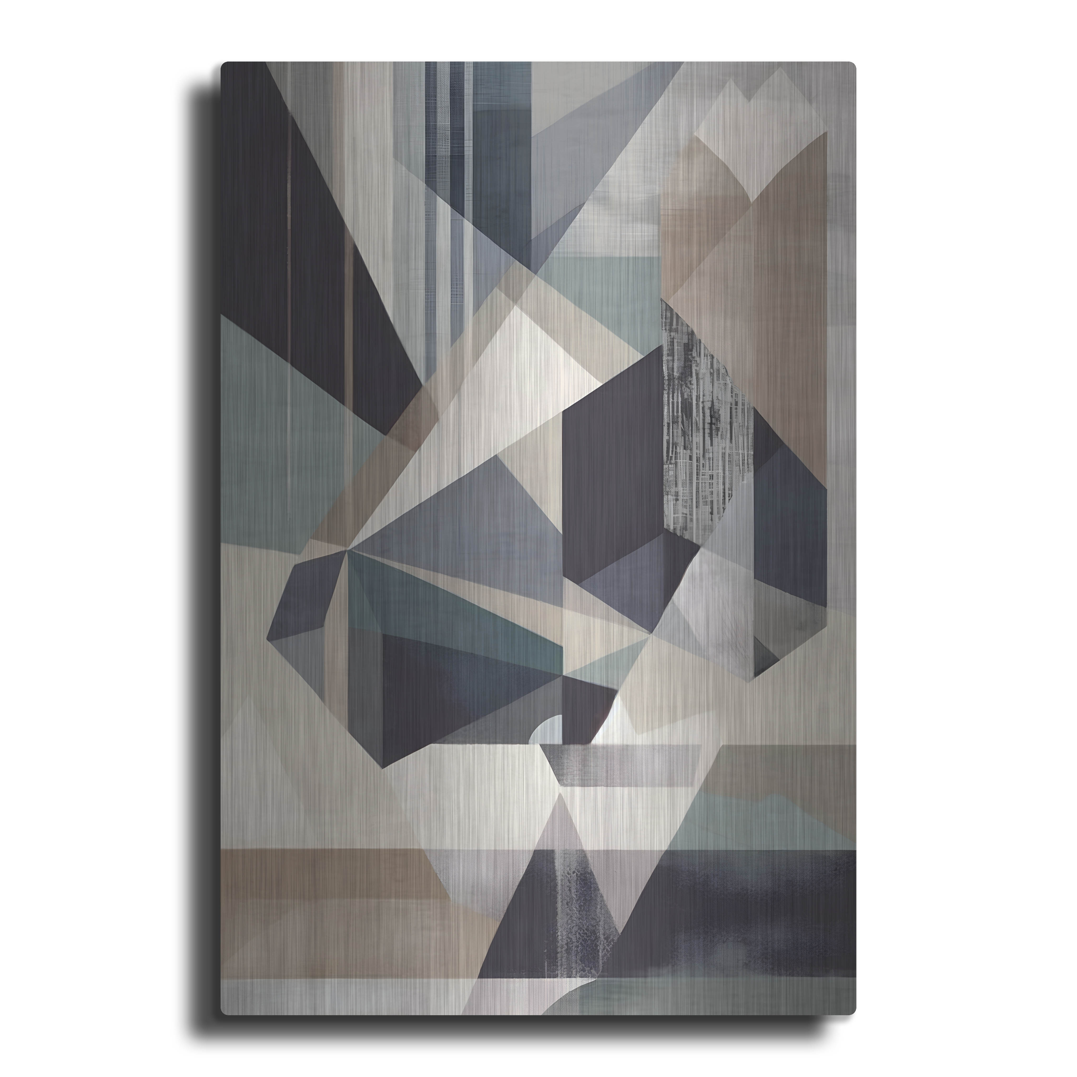 Luxe Metal Art 'Geometric 4' by Petals Prints Design, Metal Wall Art ...
