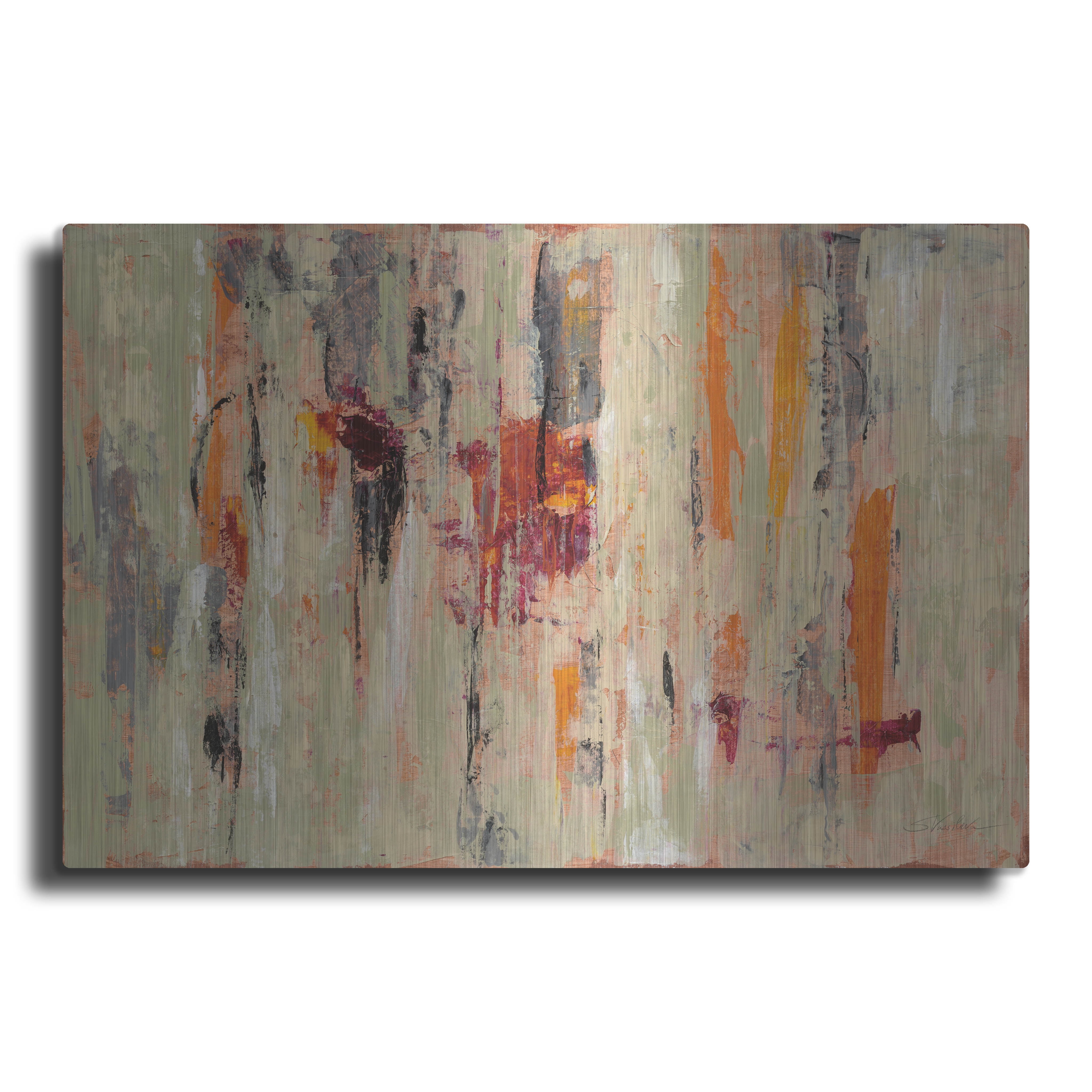 Luxe Metal Art 'Graffiti Wall I' by Silvia Vassileva, Metal Wall Art ...