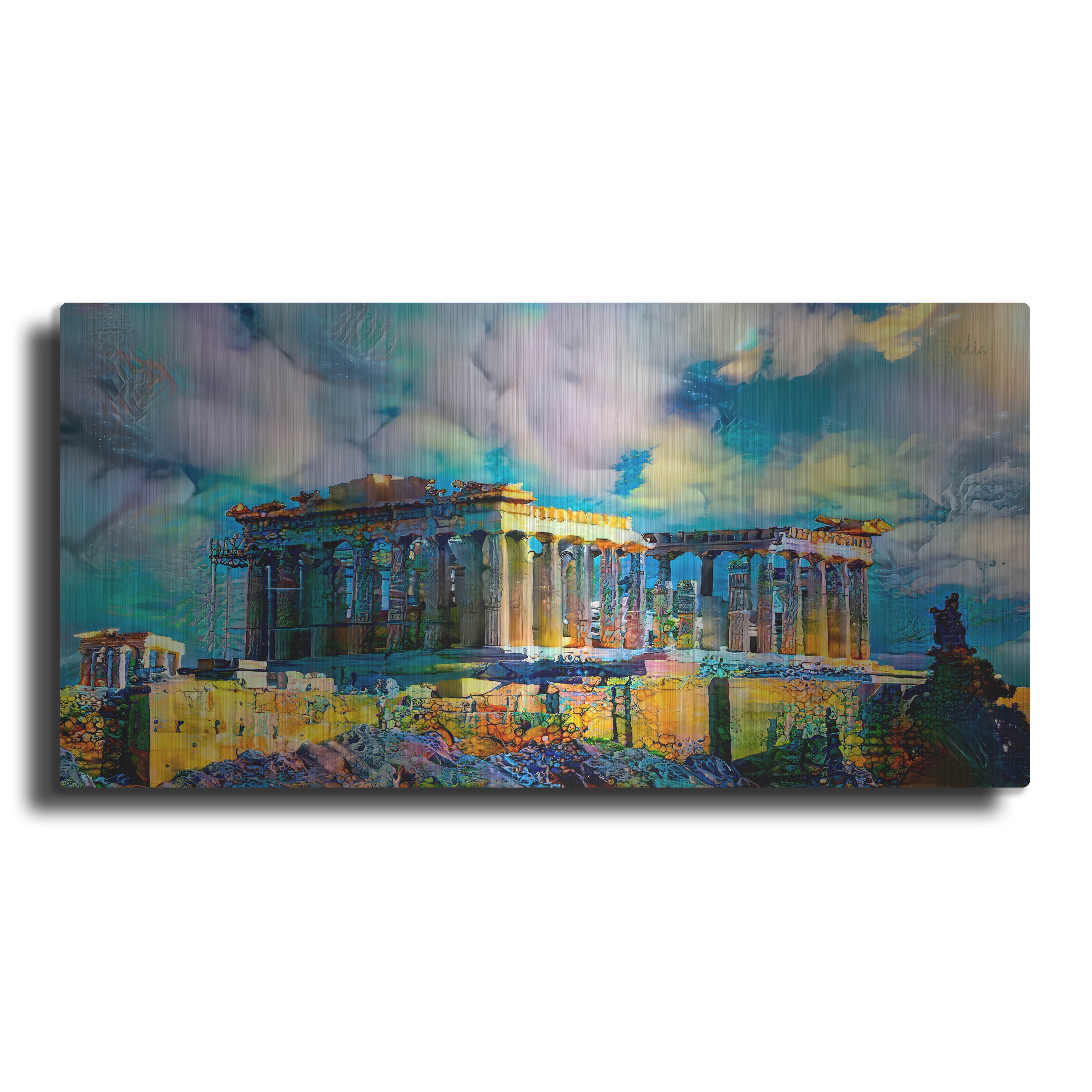 Luxe Metal Art 'Greece Athens Parthenon 2023' by Pedro Gavidia Metal ...