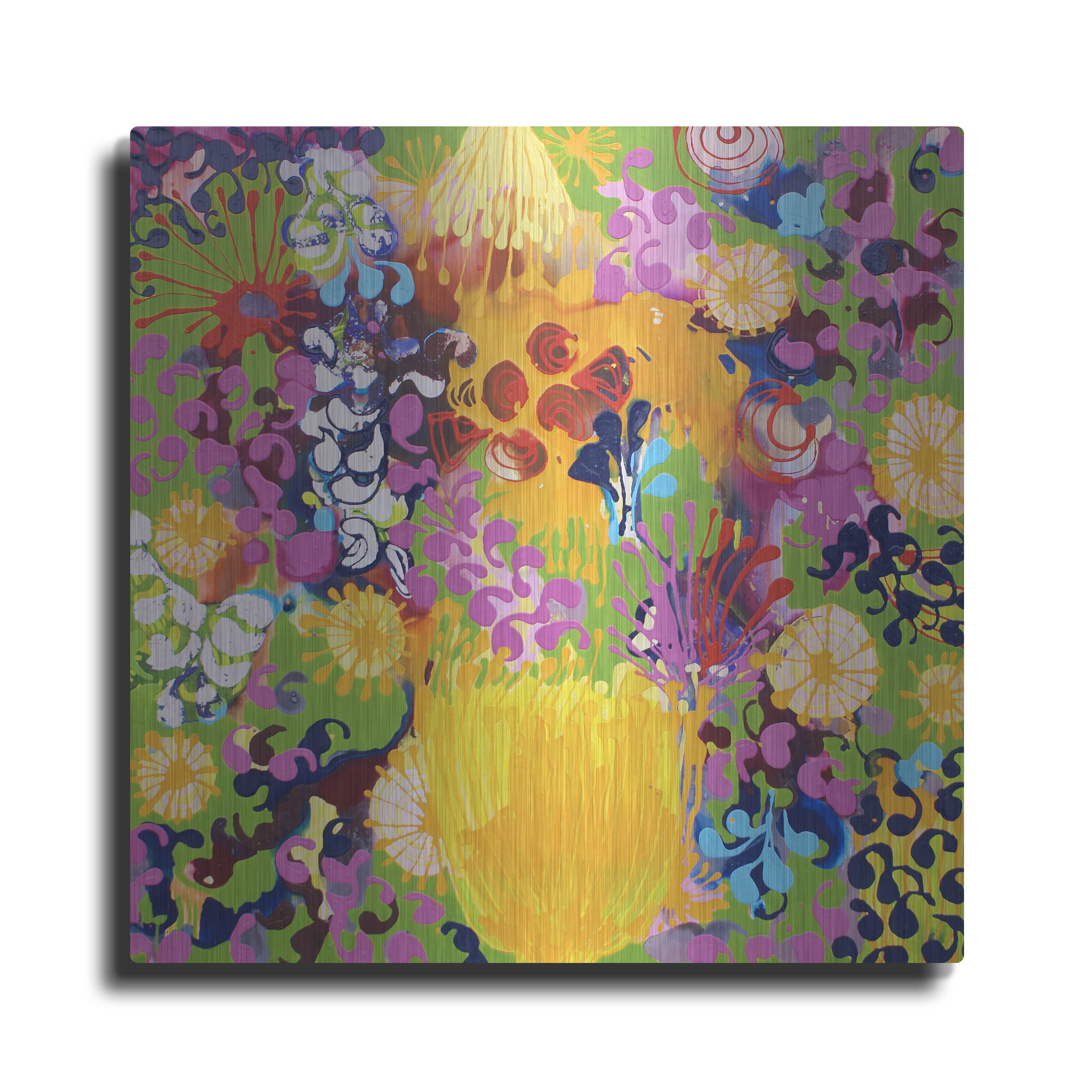 Luxe Metal Art ' Hard Candy' by Sofie Siegmann, Metal Wall Art, 12"x12 ...