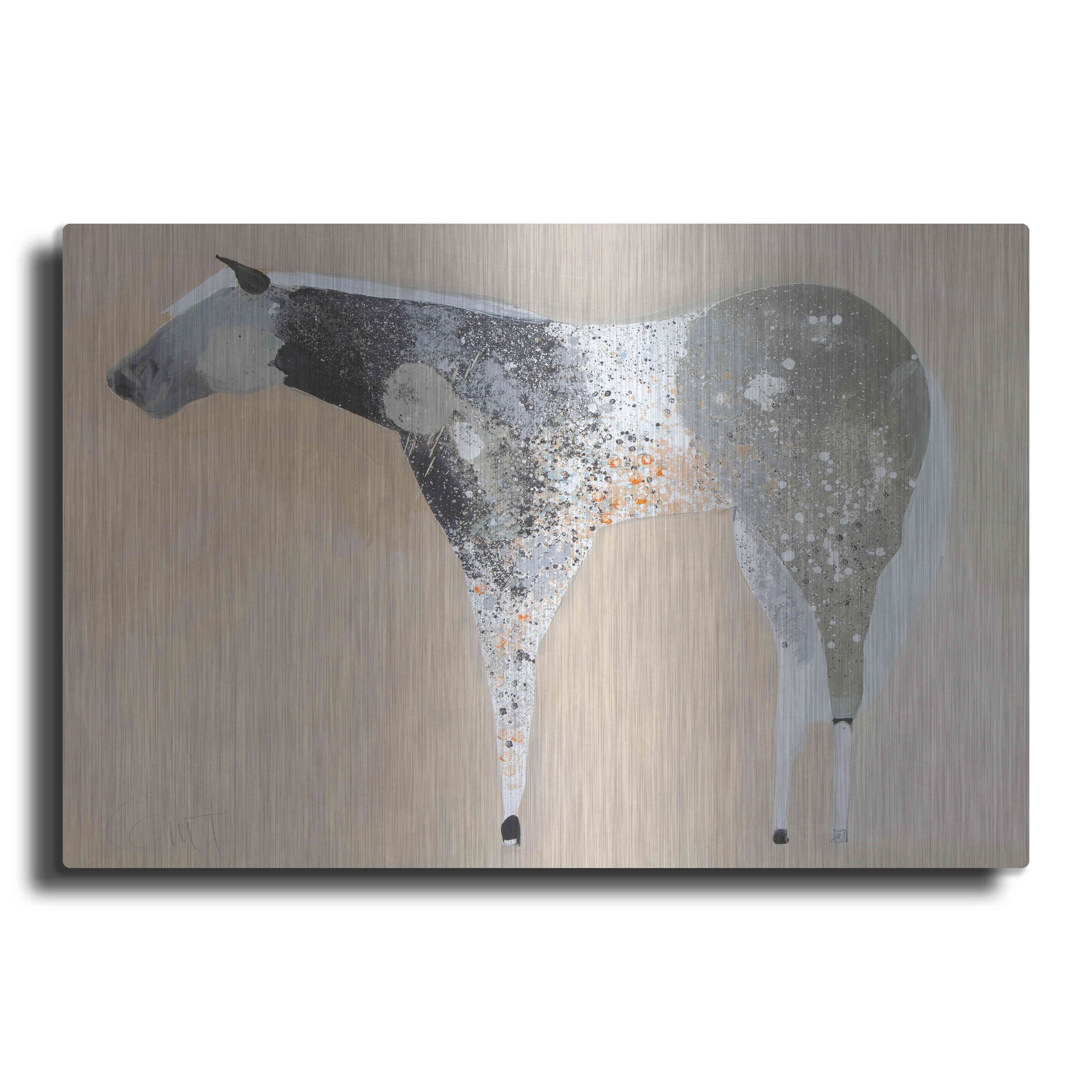 Luxe Metal Art 'Horse No. 25' by Anthony Grant, Metal Wall Art, 16"x12 ...