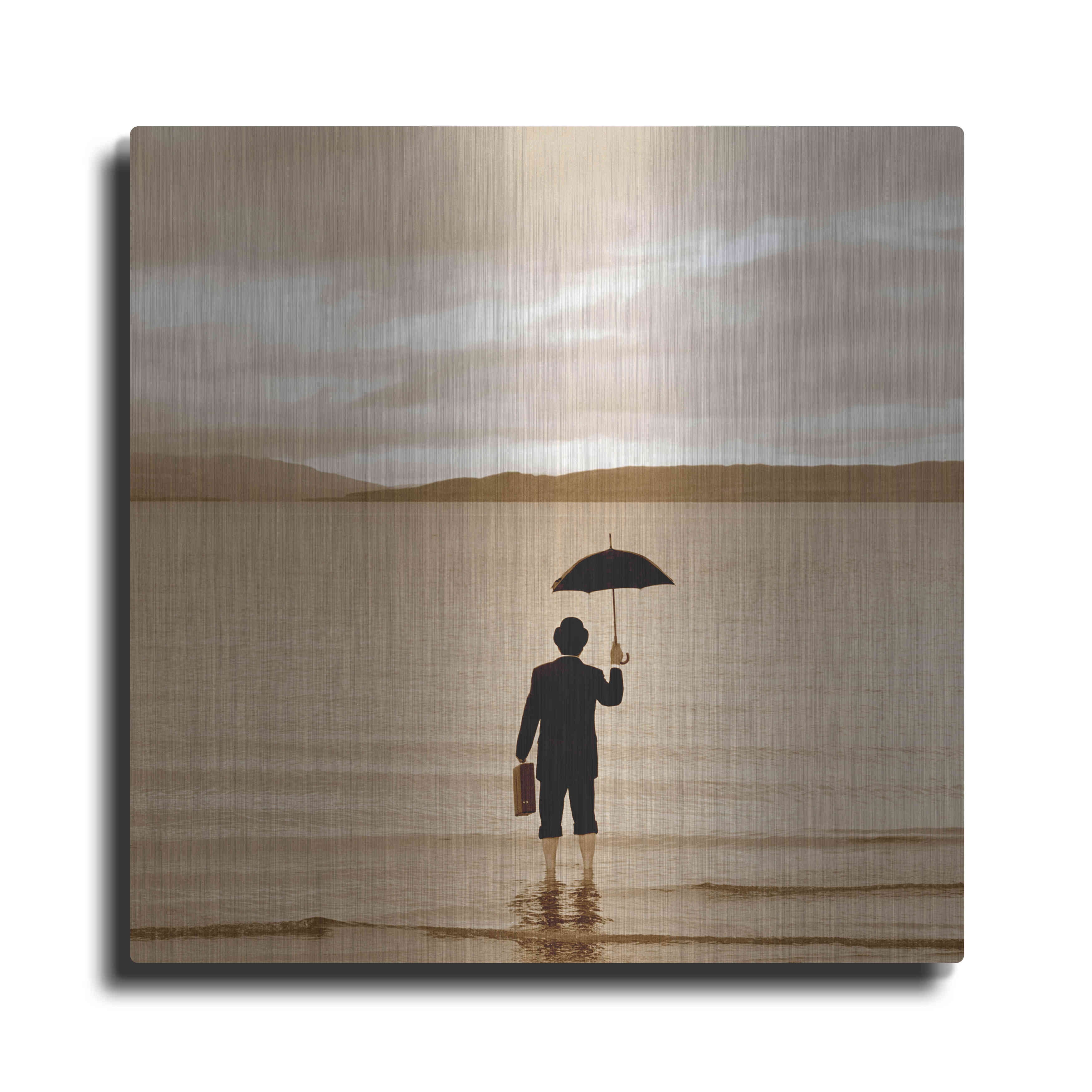 Luxe Metal Art 'Incident at Loch Ness' by Alan Klug, Metal Wall Art, 24 ...