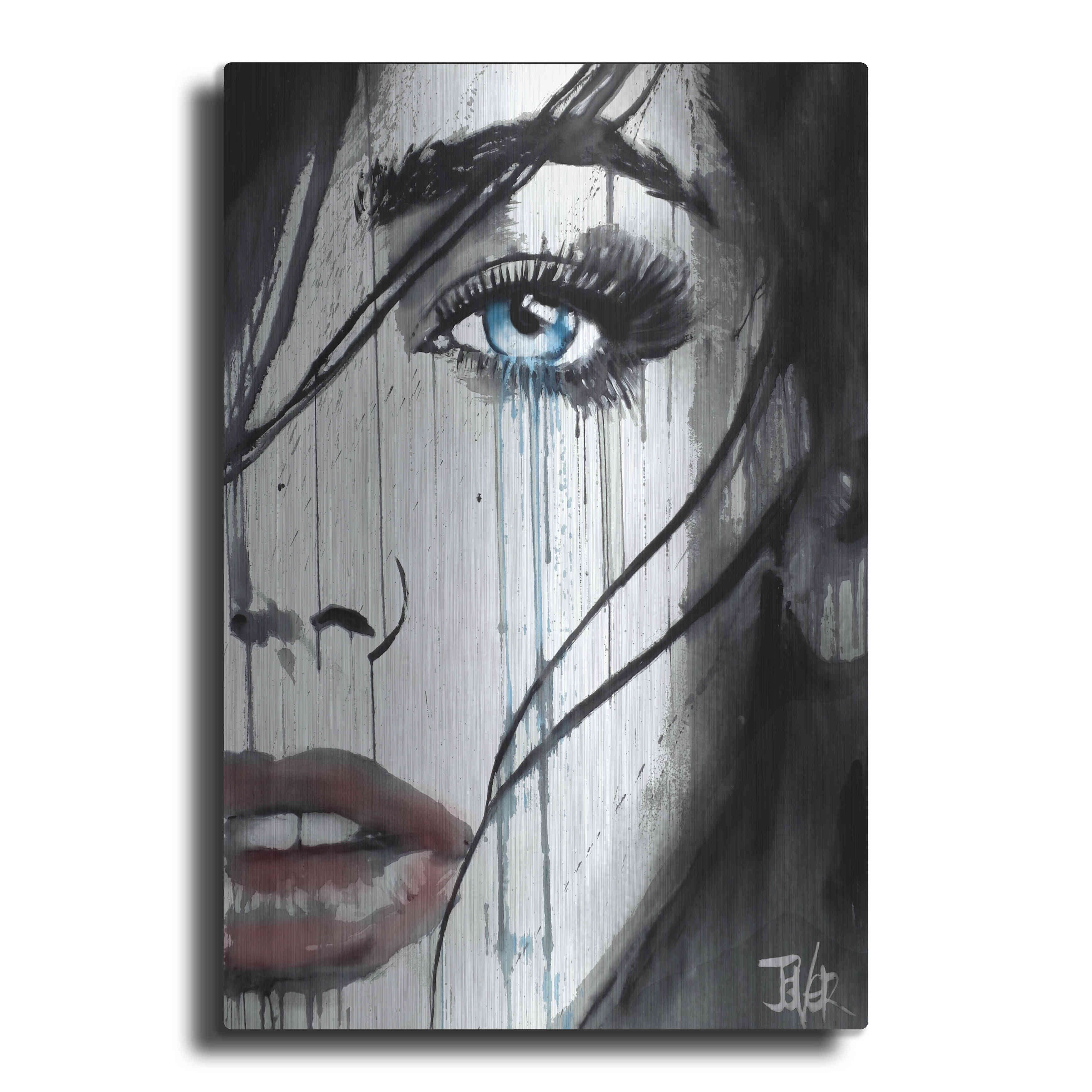 Luxe Metal Art 'It Happens' by Loui Jover, Metal Wall Art, 16"x24 ...