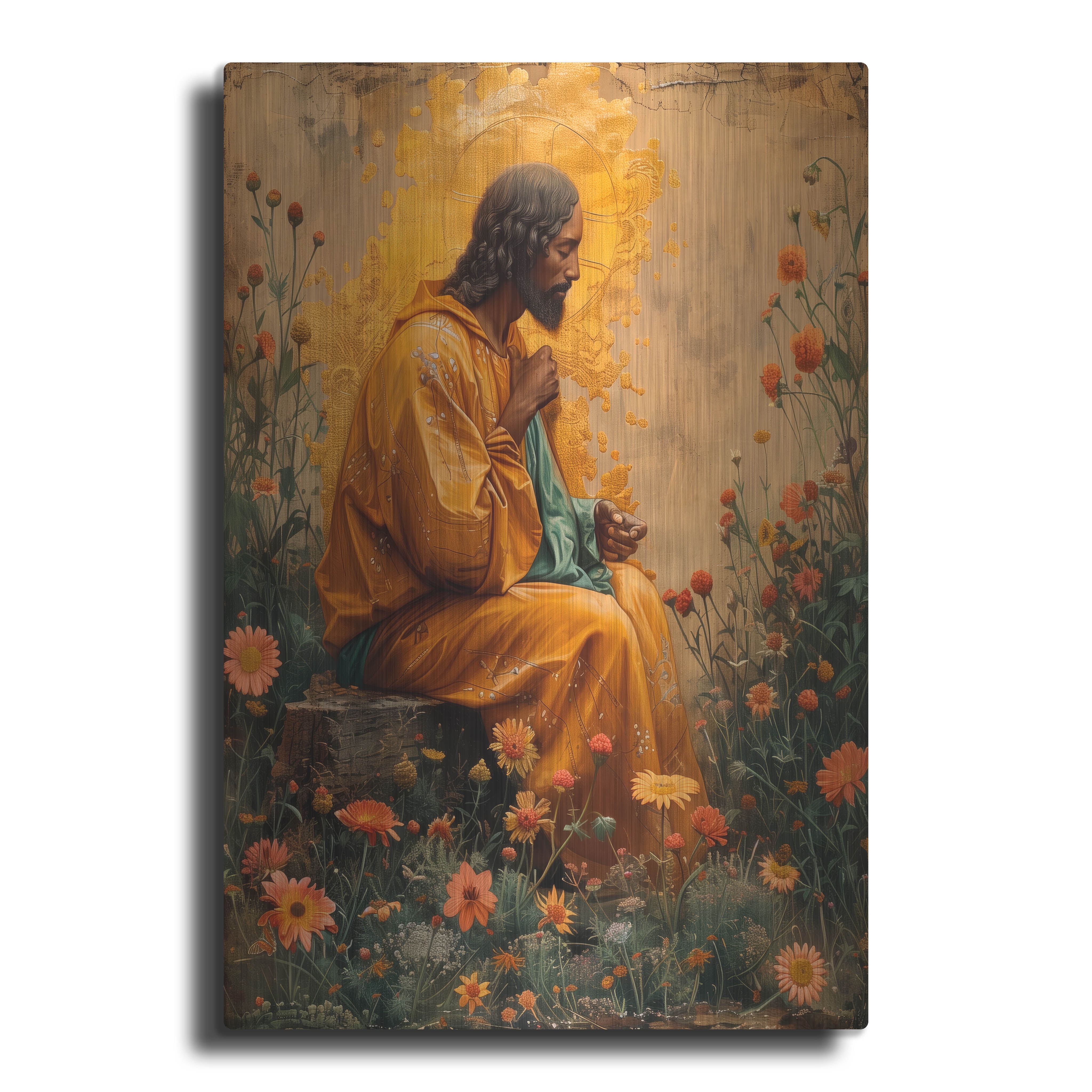 Luxe Metal Art 'Jesus Christ In The Garden Of Divine Contemplation' by ...