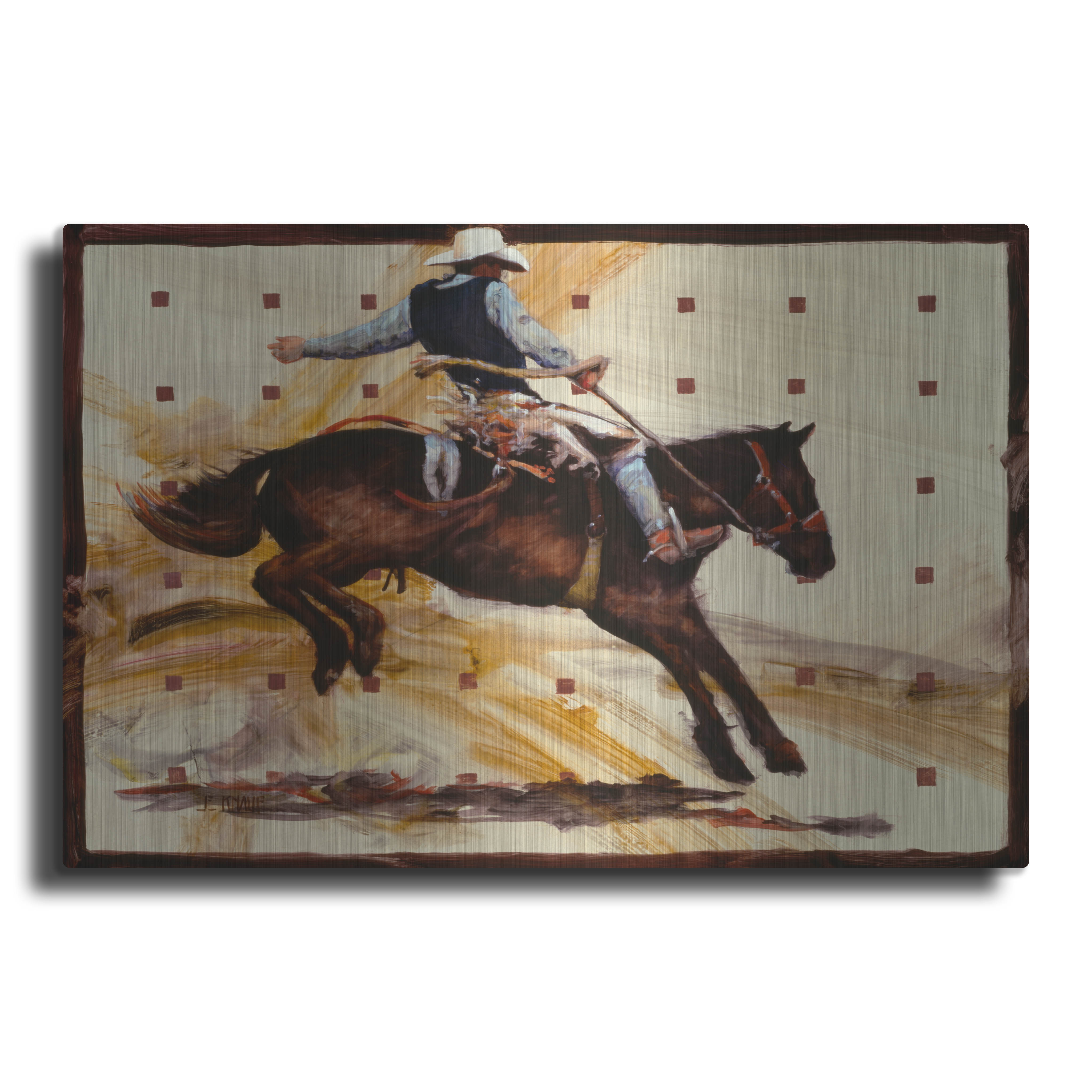 Luxe Metal Art 'Jumpin Jack' by J. E. Knauf, Metal Wall Art, 36"x24 ...
