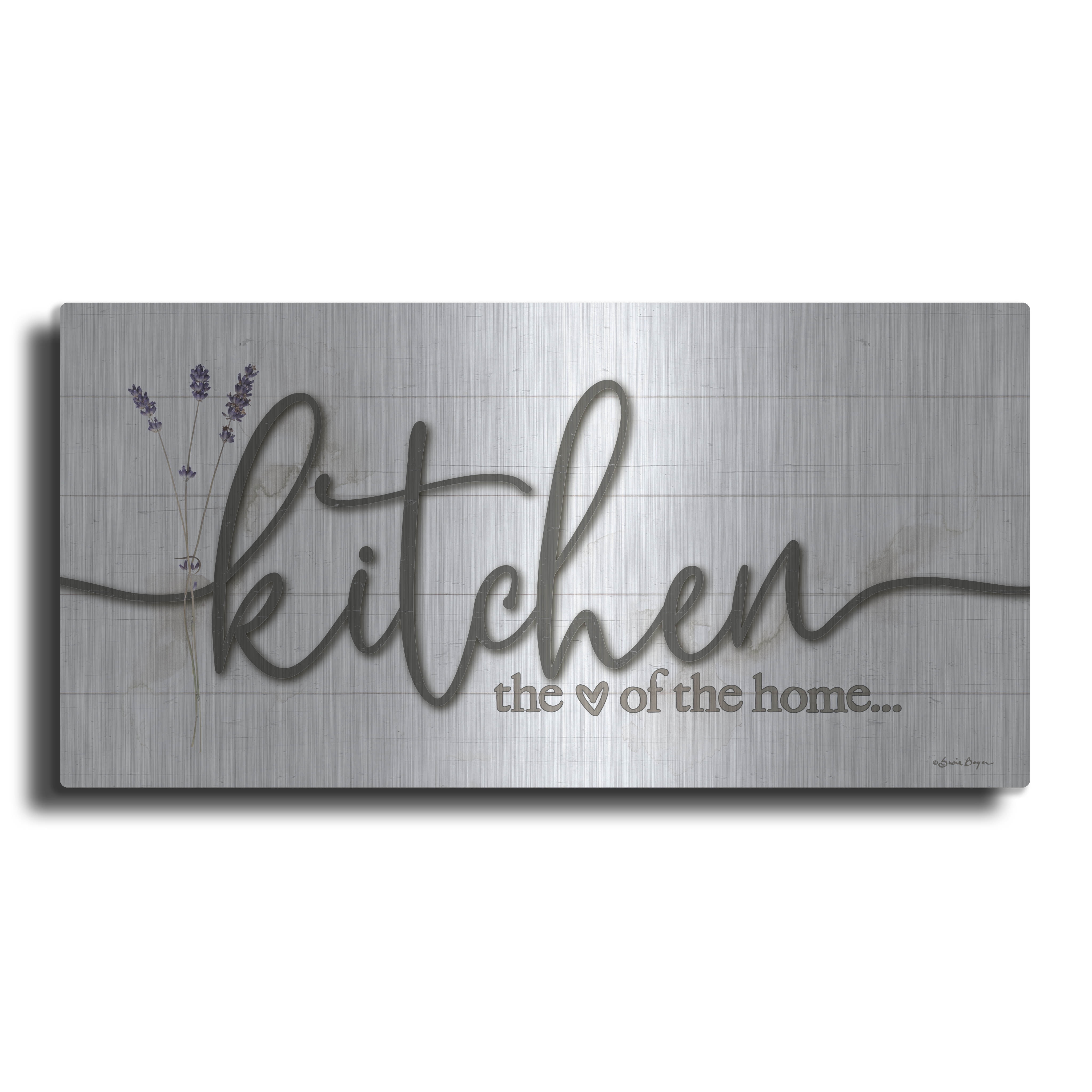 Luxe Metal Art 'Kitchen - The Heart Of The Home' by Susie Boyer Metal ...