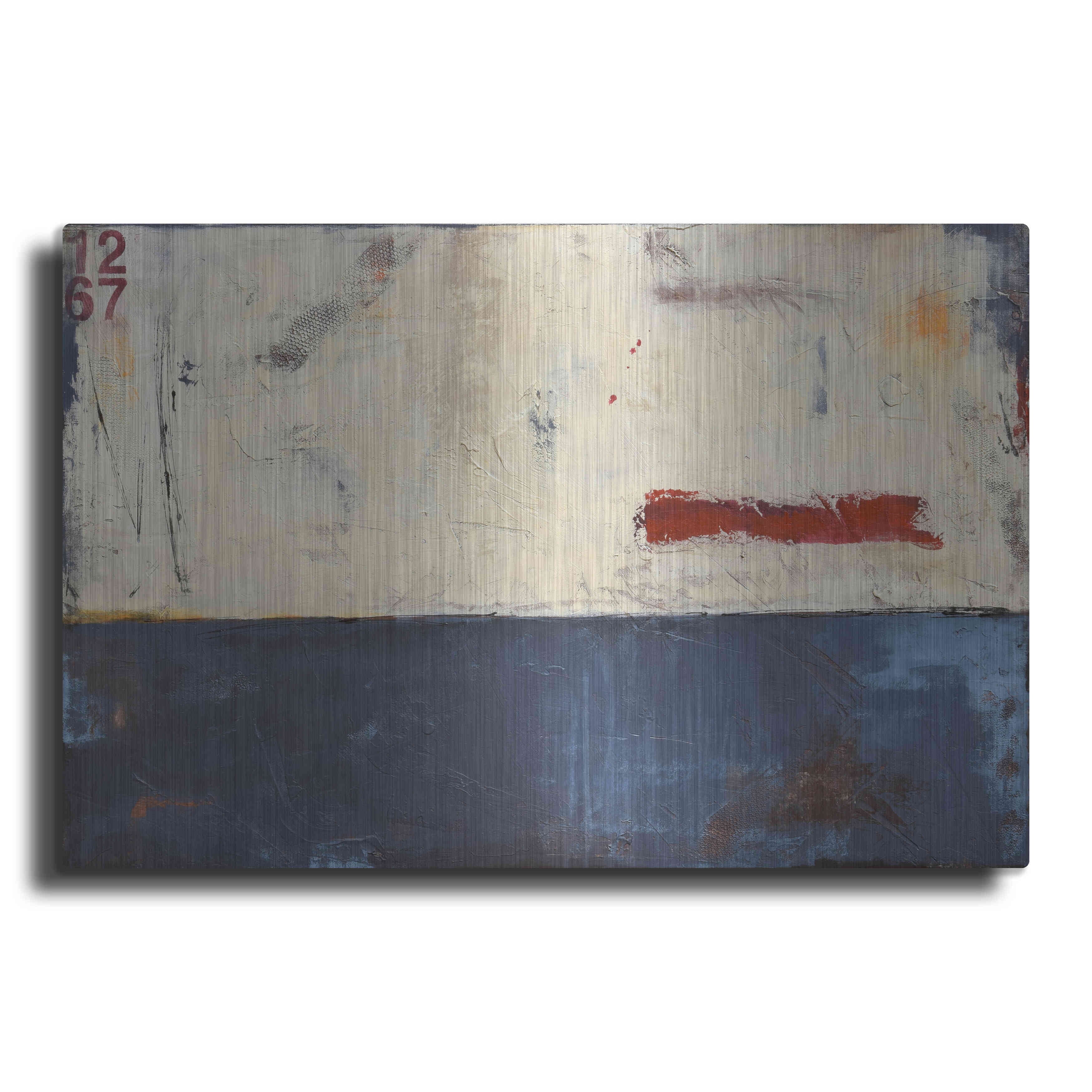 Luxe Metal Art 'Label 1267' by Erin Ashley Metal Wall Art, 16"x12 ...