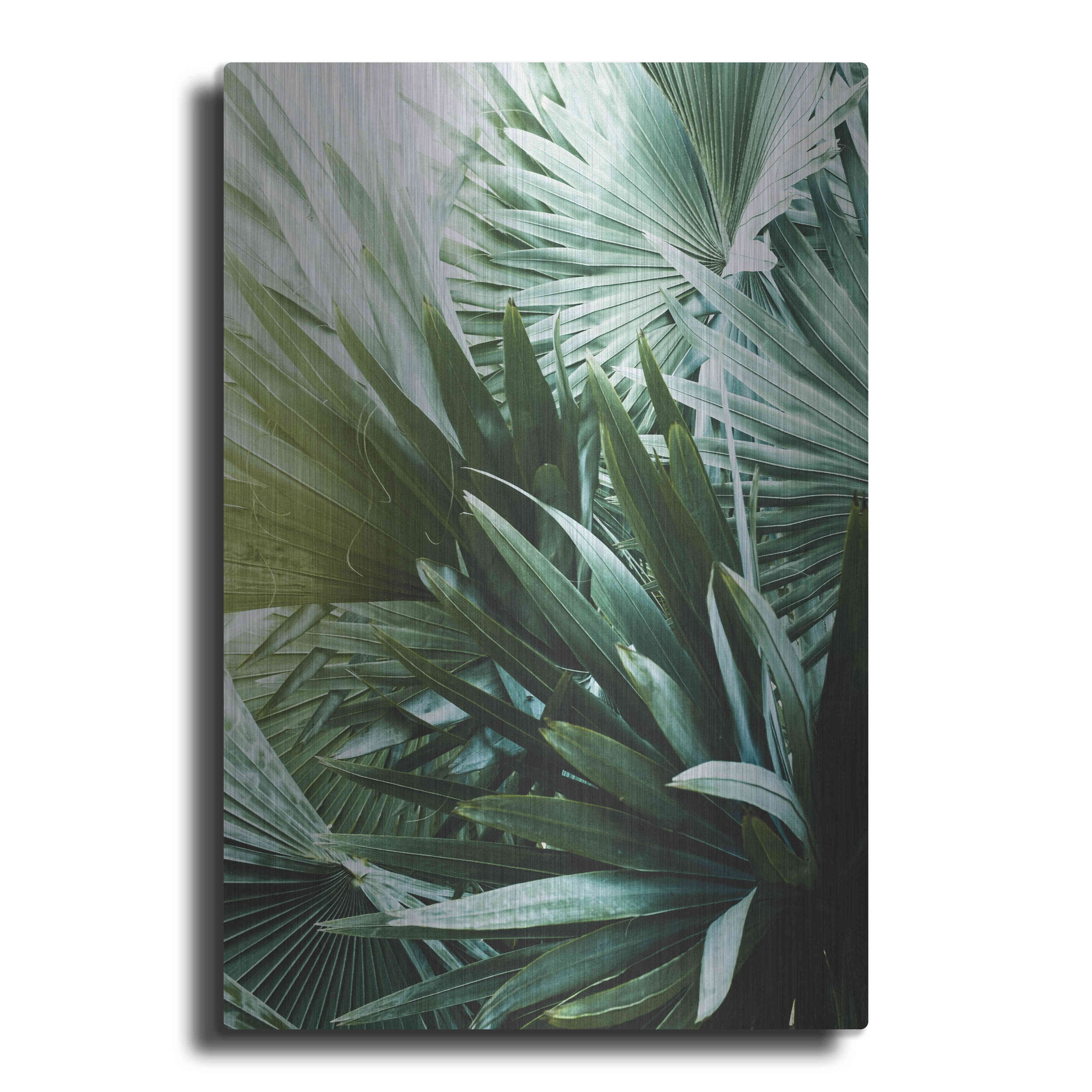 Luxe Metal Art 'Leaf II' by Incado, Metal Wall Art, 12"x16" - Walmart.com