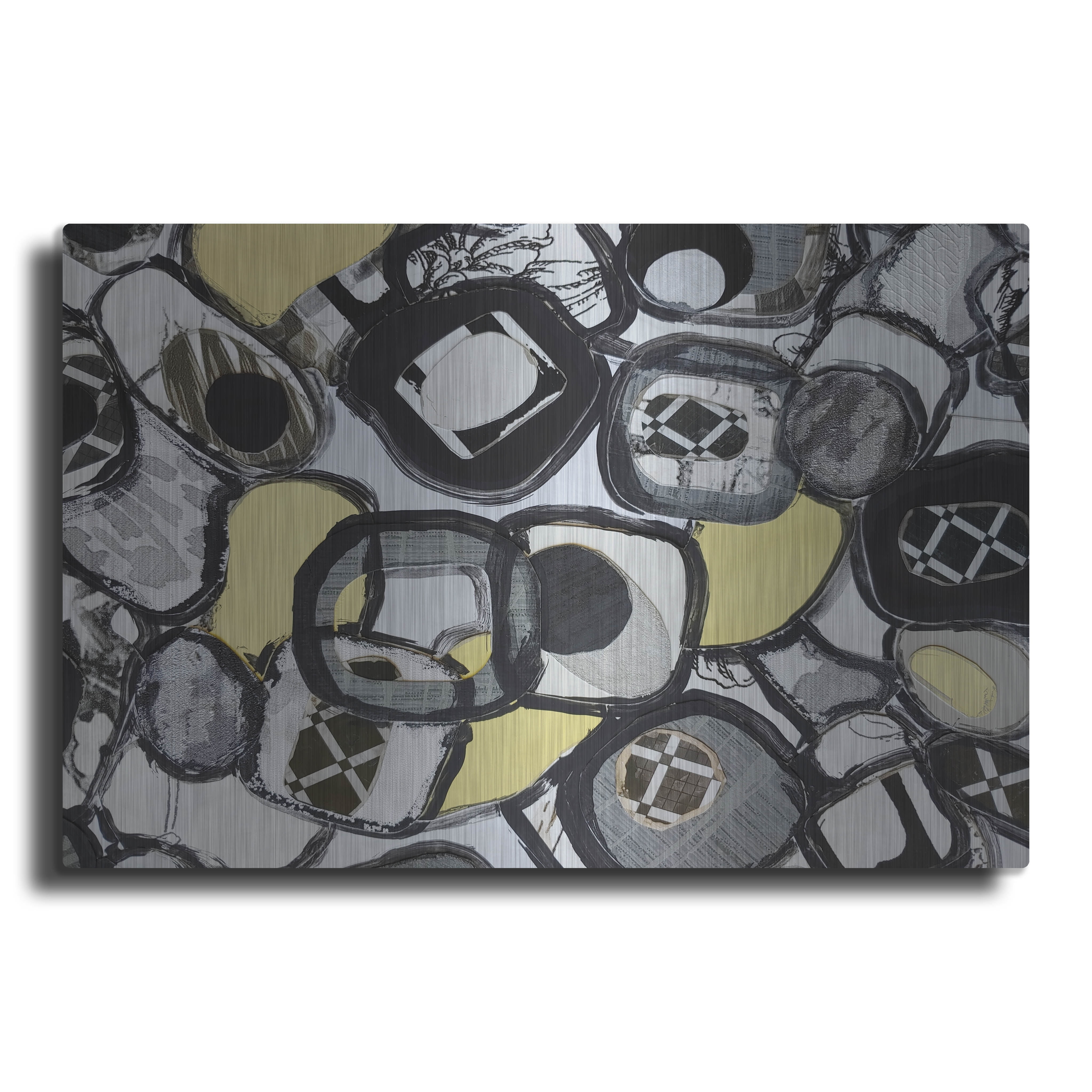 Luxe Metal Art 'Licorice And Lemon Drops 1' by Coco Good Metal Wall Art ...