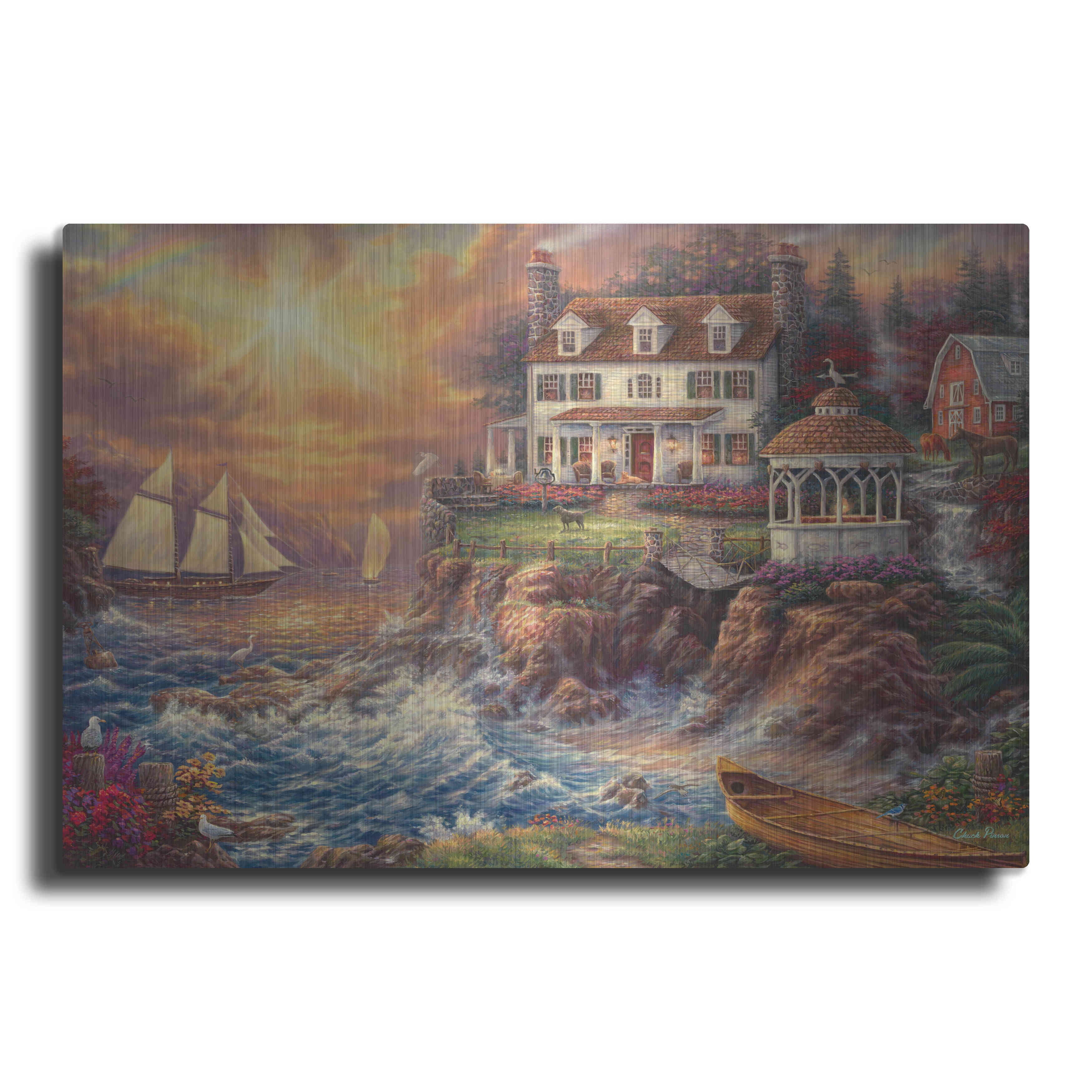 Luxe Metal Art 'Life Above the Fray' by Chuck Pinson, Metal Wall Art ...