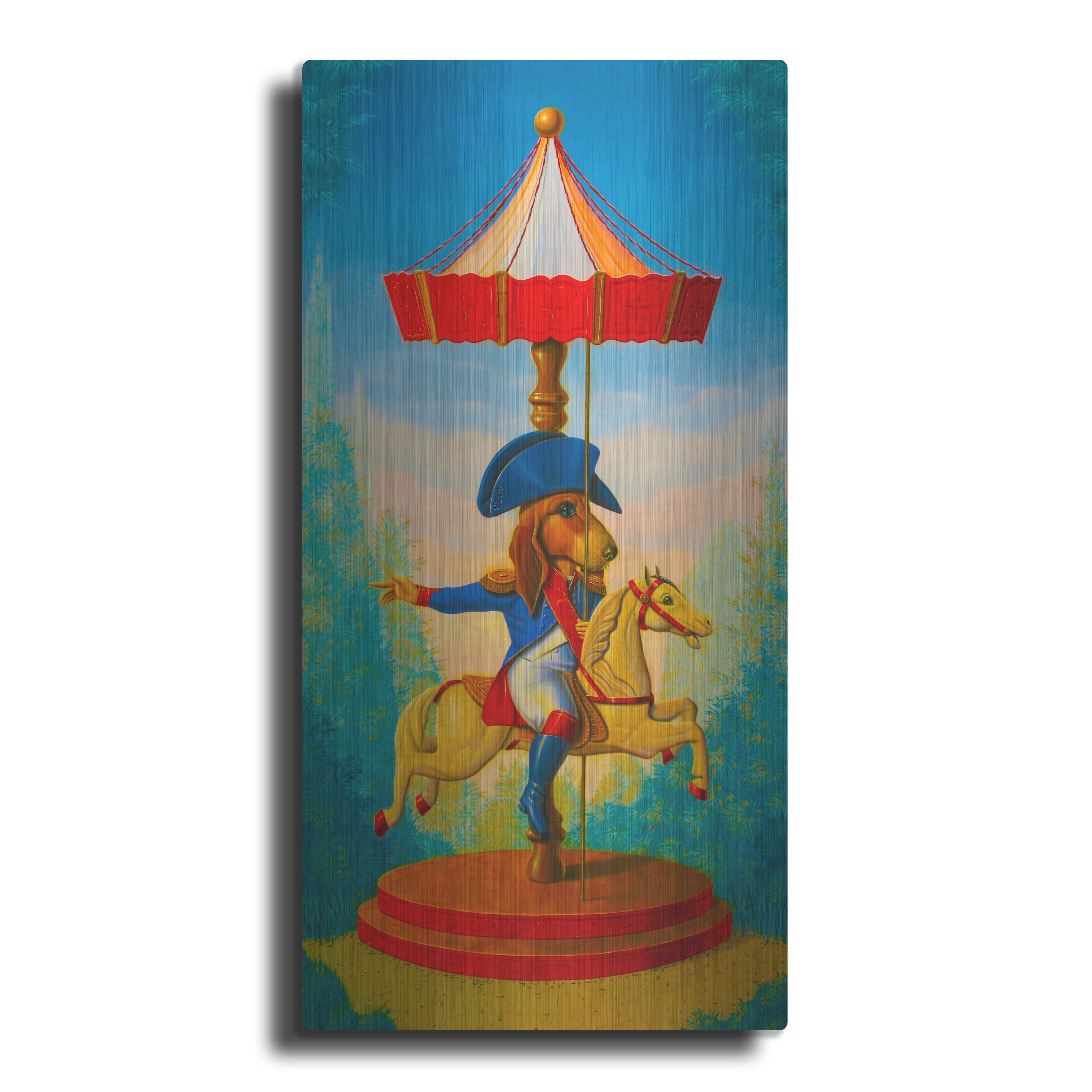 Luxe Metal Art 'Little Carousel' by Valery Vecu Quitard, Metal Wall Art ...