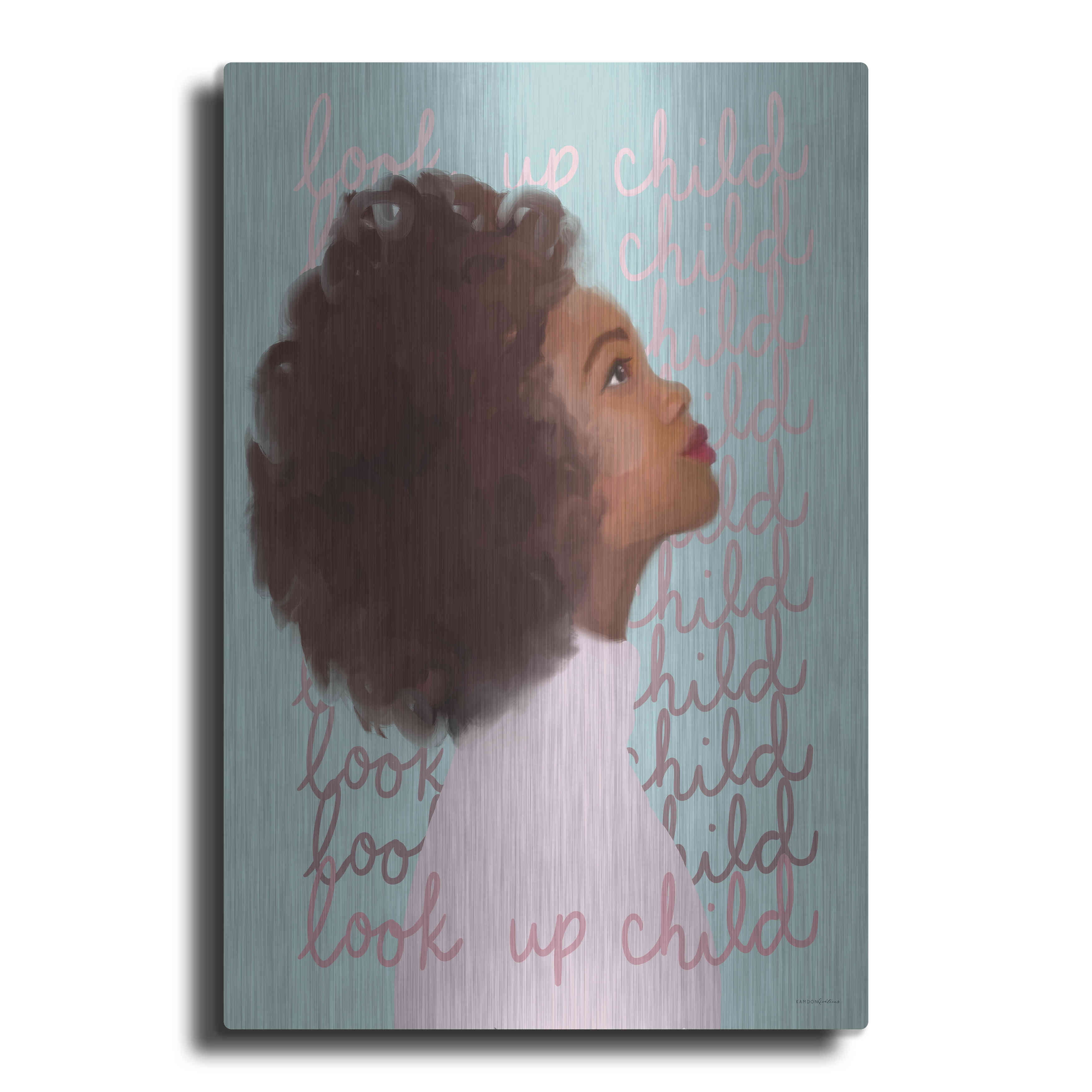 Luxe Metal Art 'Look Up Child' by Kamdon Kreations, Metal Wall Art, 24 ...