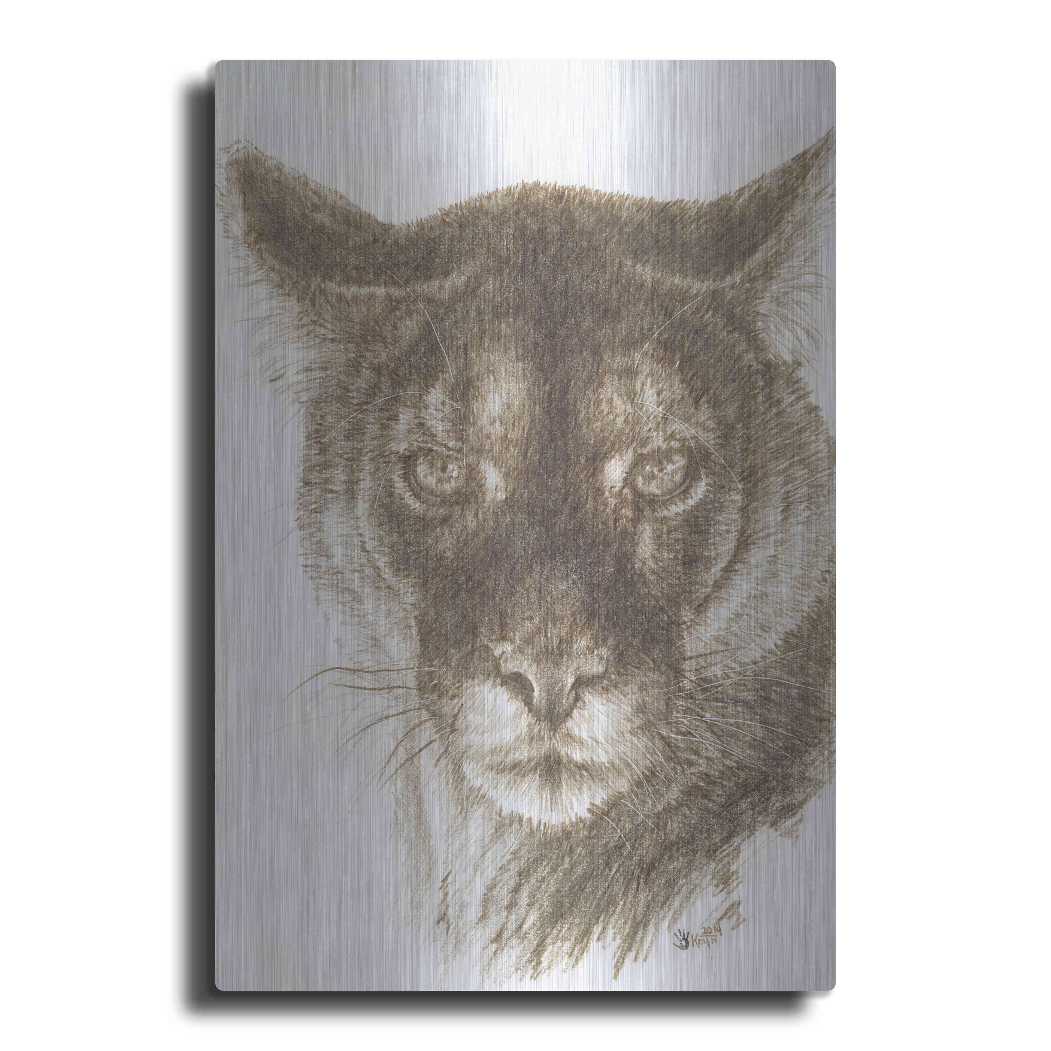 Luxe Metal Art 'Malcontent' by Barbara Keith, Metal Wall Art, 24"x36 ...