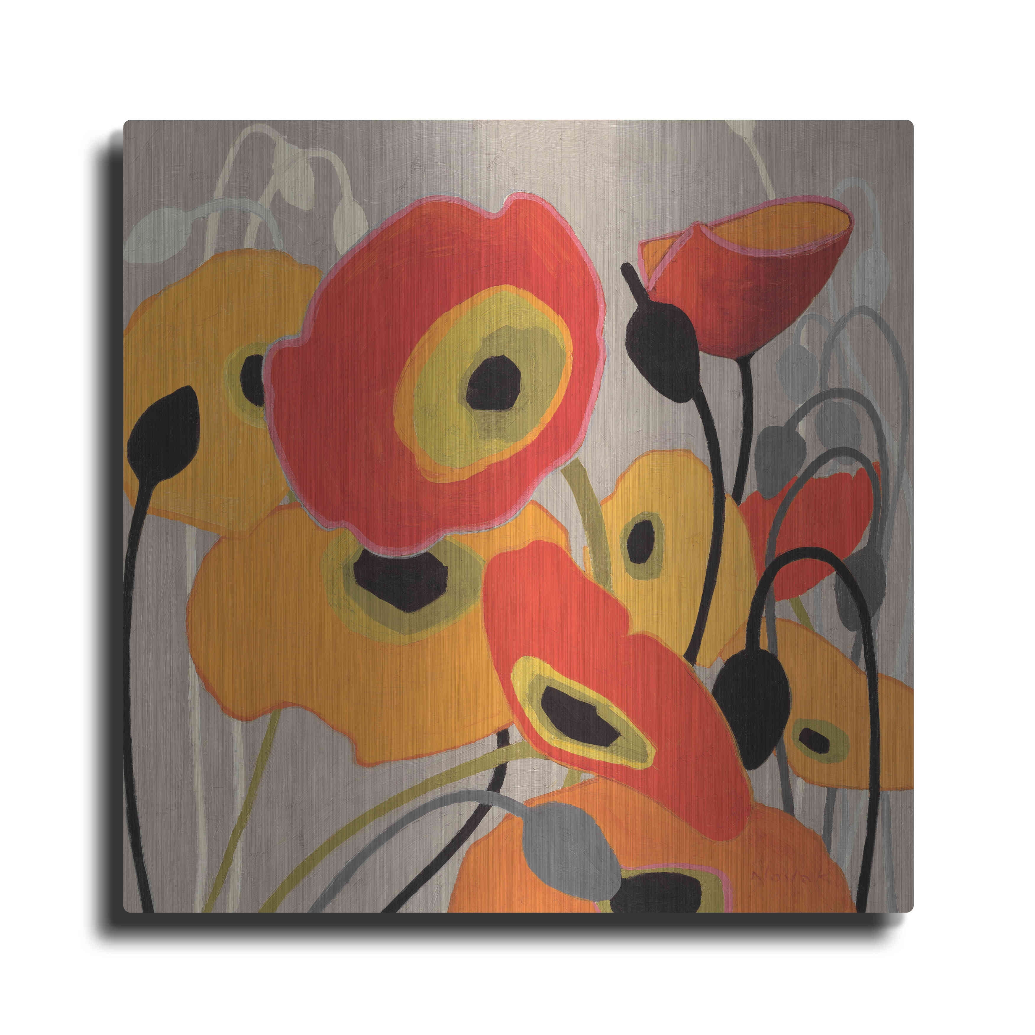 Luxe Metal Art 'Mango Tango I' by Shirley Novak, Metal Wall Art, 24"x24 ...