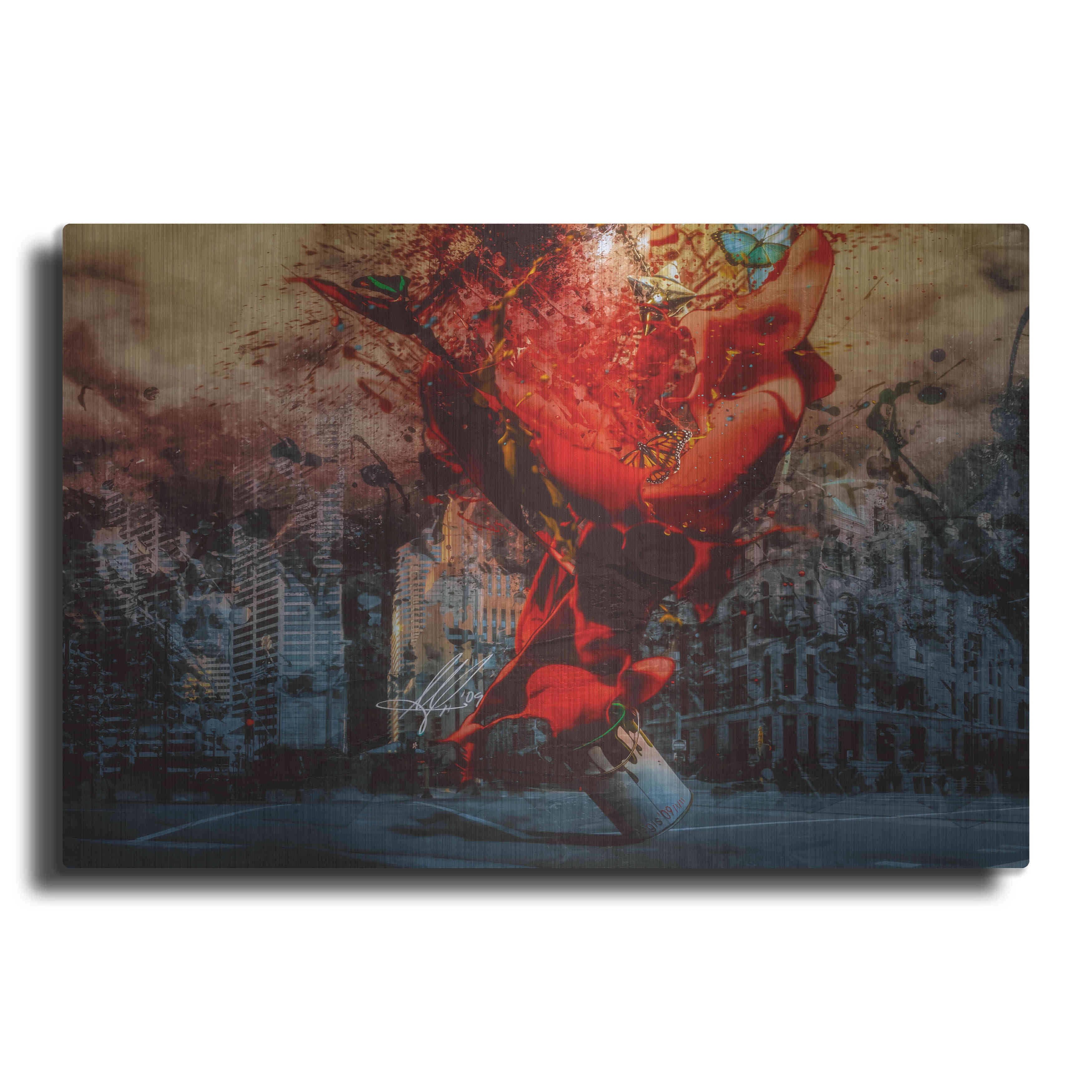 Luxe Metal Art 'Masochistic Artist' by Mario Sanchez Nevado, Metal Wall ...