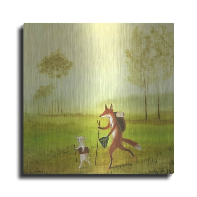 Luxe Metal Art 'Master Lamb And His Painting Master' by Dd Mcinnes ...