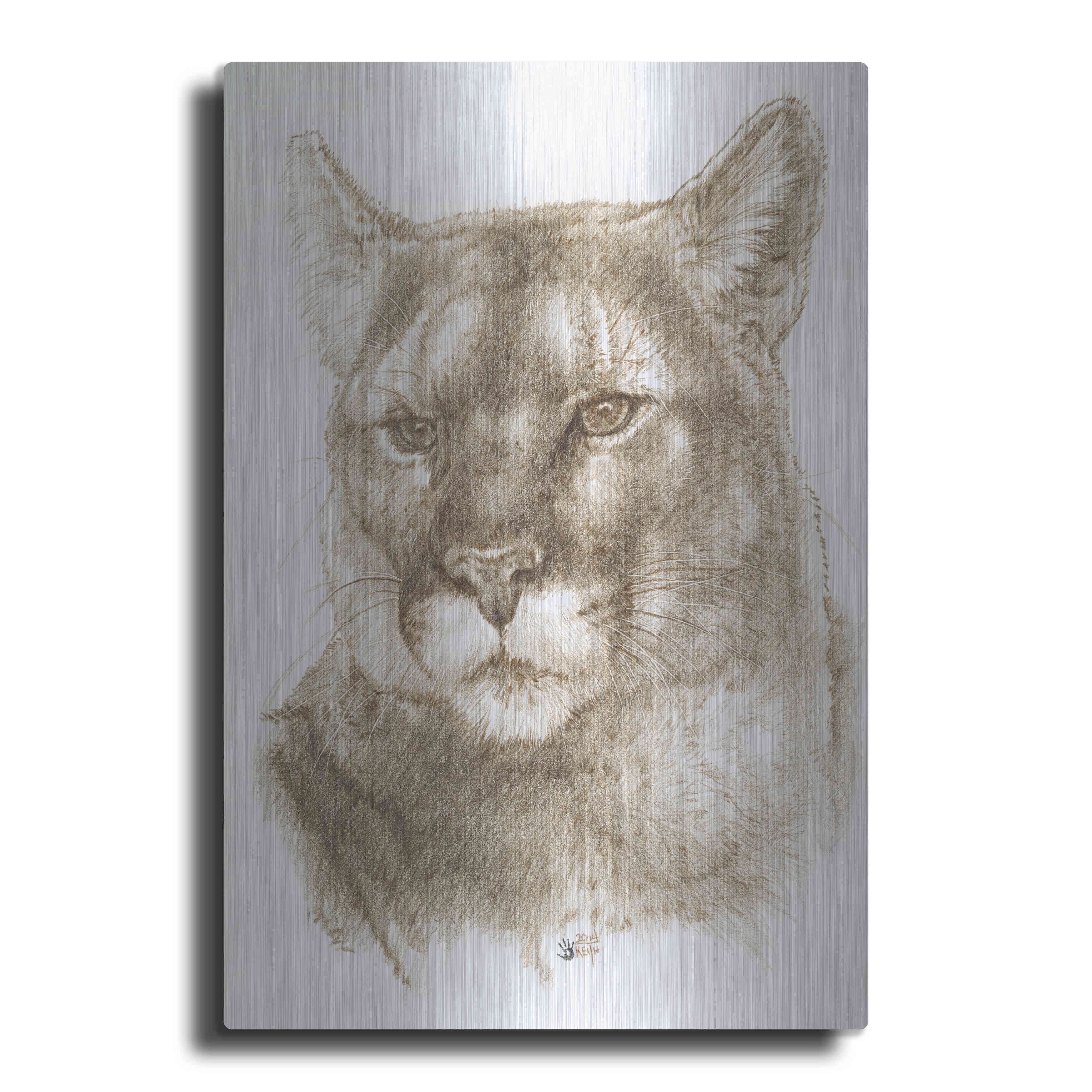 Luxe Metal Art 'Maverick' by Barbara Keith, Metal Wall Art, 16"x24 ...