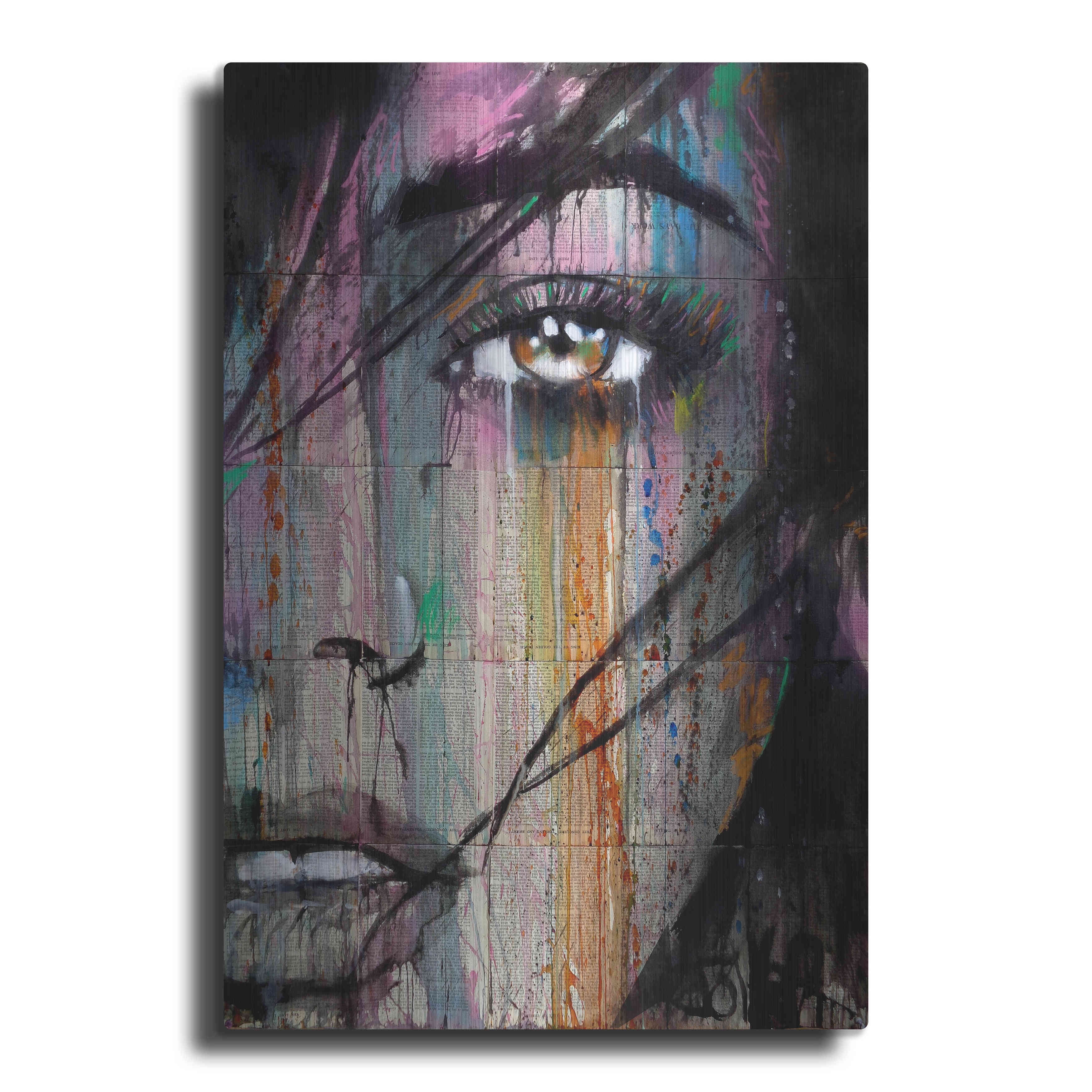 Luxe Metal Art 'Merge' by Loui Jover, Metal Wall Art, 12"x16" - Walmart.com