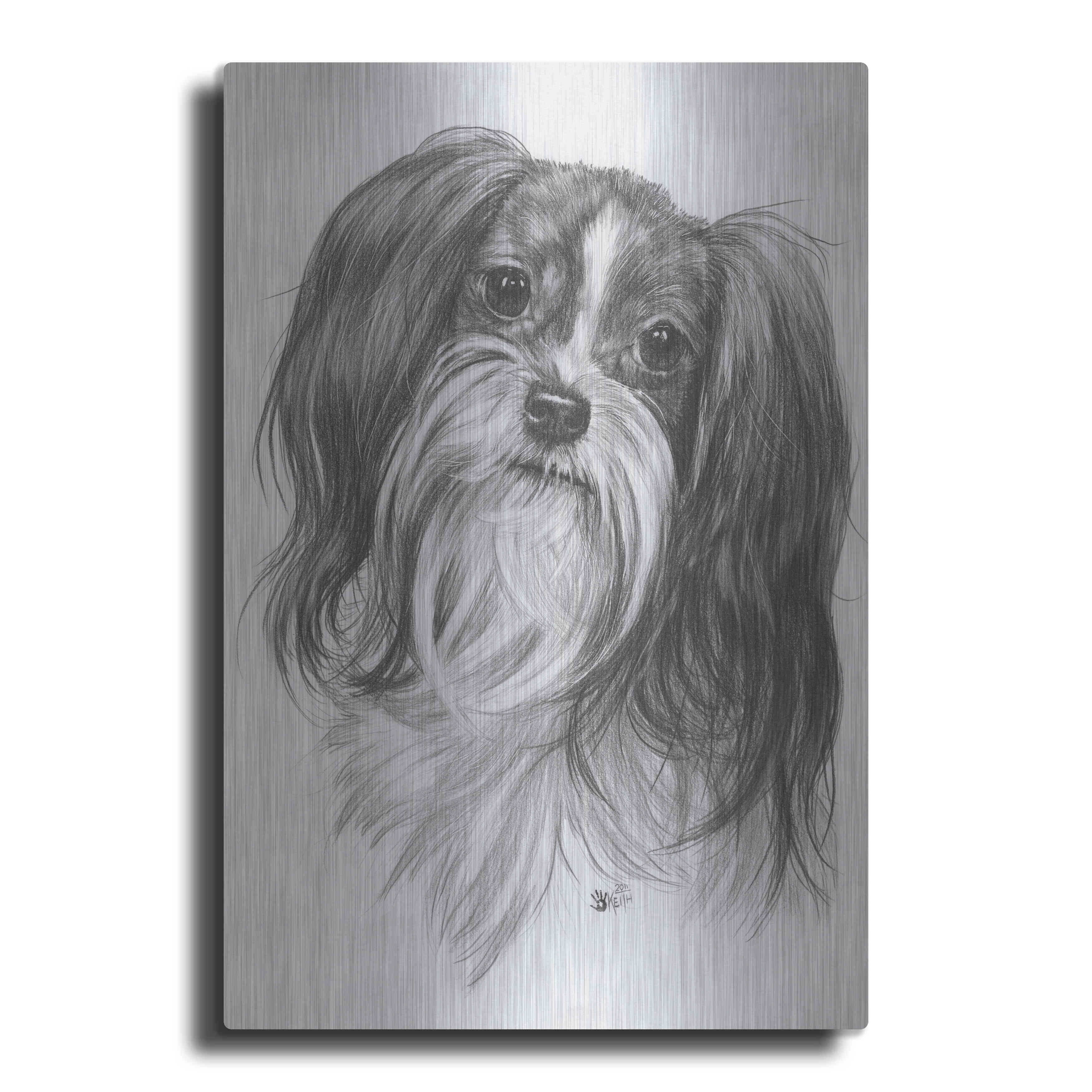 Luxe Metal Art 'Miki' by Barbara Keith, Metal Wall Art, 12"x16 ...