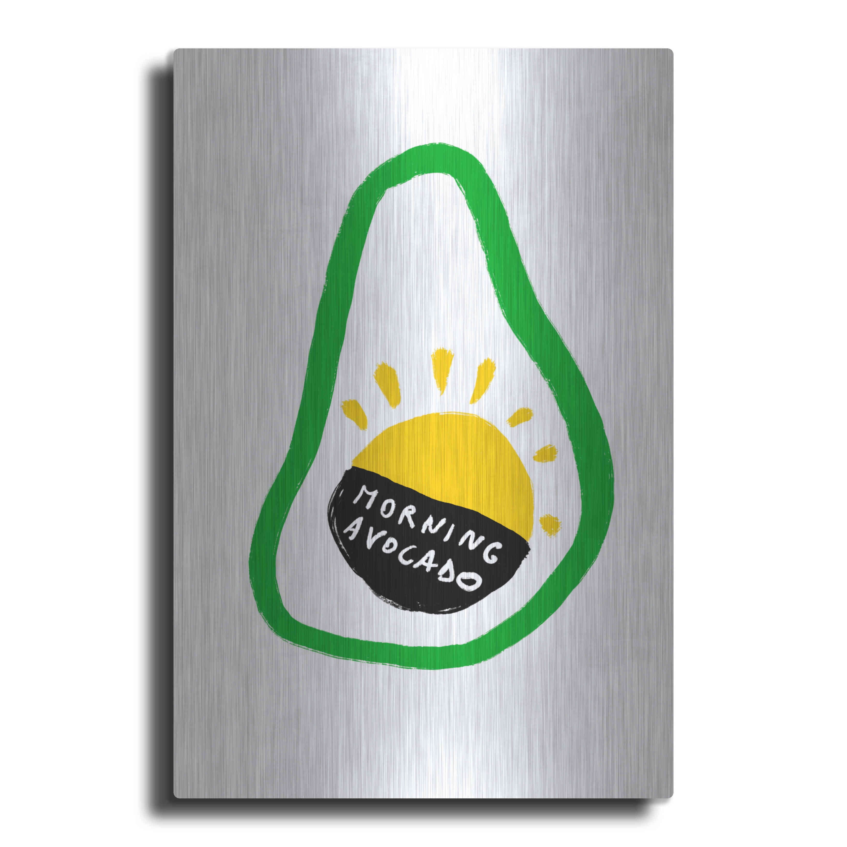 Luxe Metal Art 'Morning Avocado' by Cesare Bellassai, Metal Wall Art ...