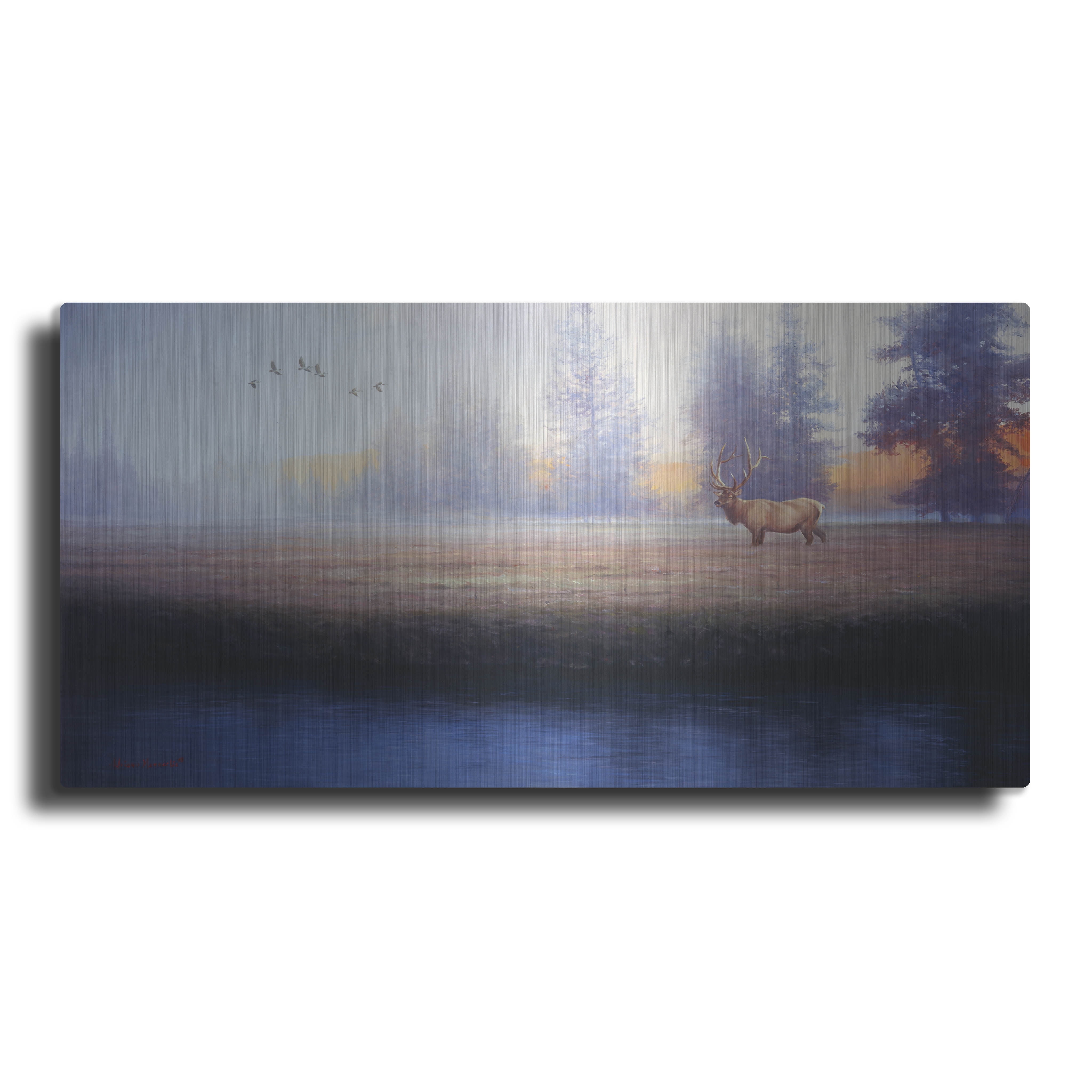 Luxe Metal Art 'Morning Splendor' by Adriano Manocchia, Metal Wall Art ...