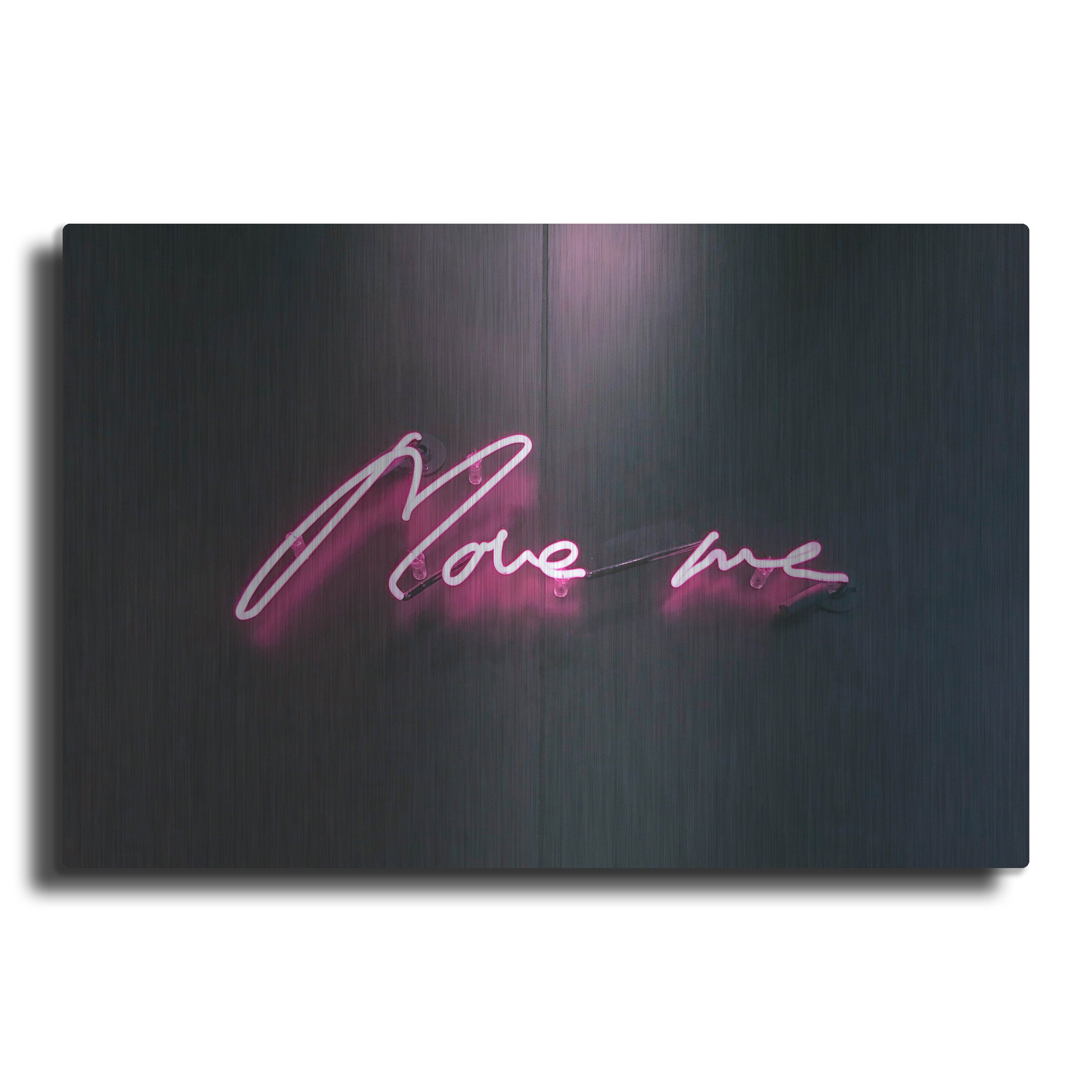 Luxe Metal Art 'Move Me In Neon Pink' by Luxe Portfolio, Metal Wall Art ...