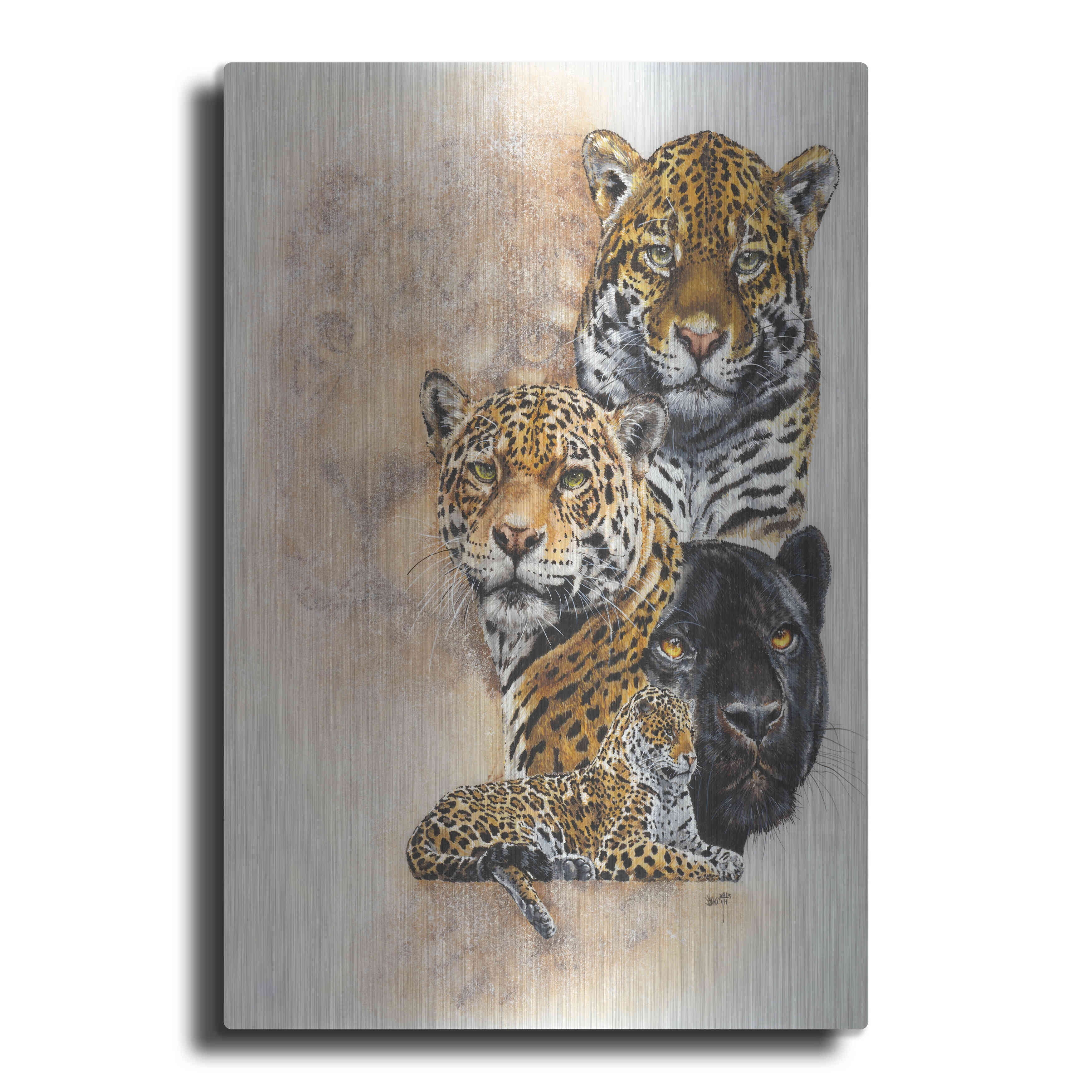 Luxe Metal Art 'Moxie' by Barbara Keith, Metal Wall Art, 16"x24 ...