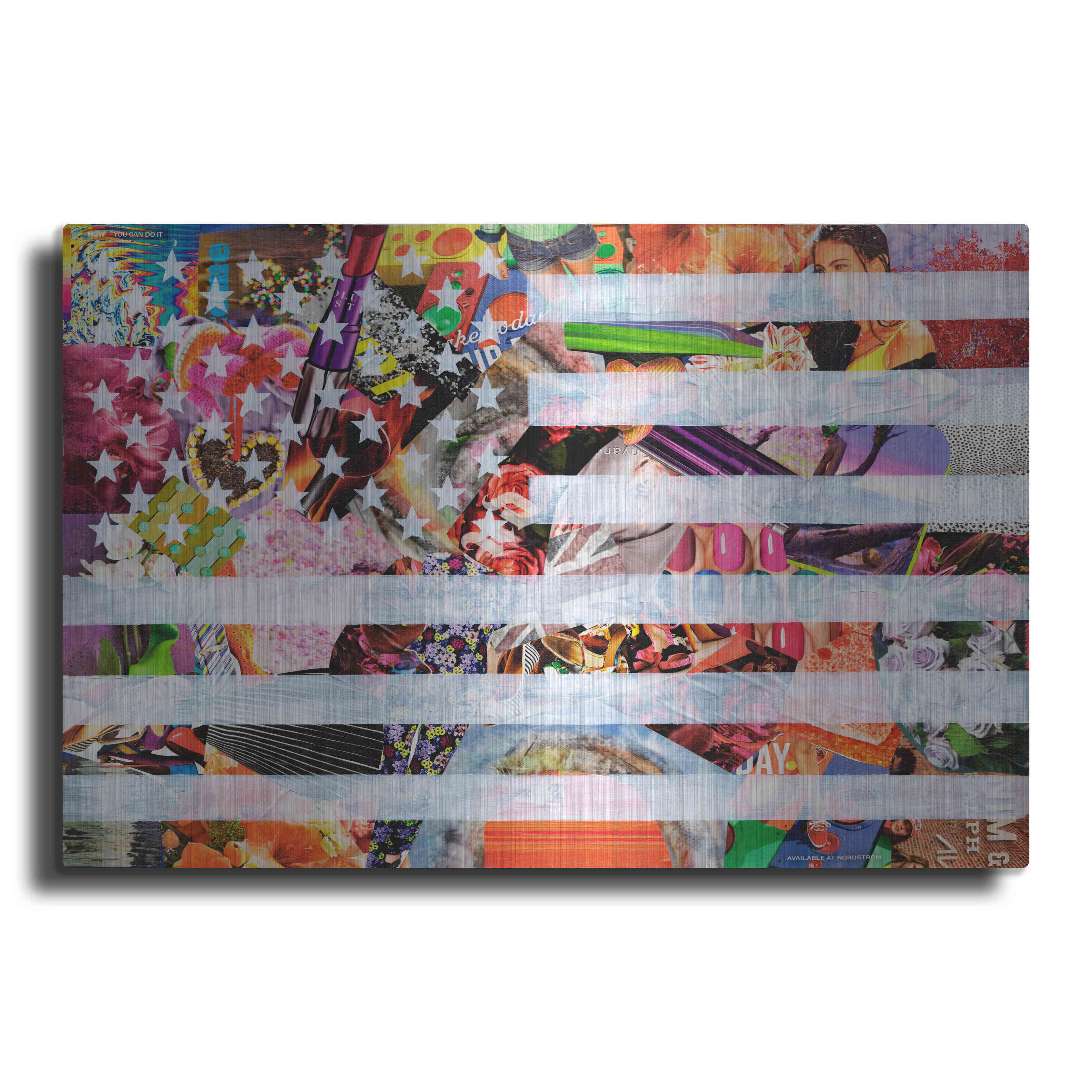 Luxe Metal Art 'Murican Flag' by Artpoptart, Metal Wall Art, 16"x12 ...