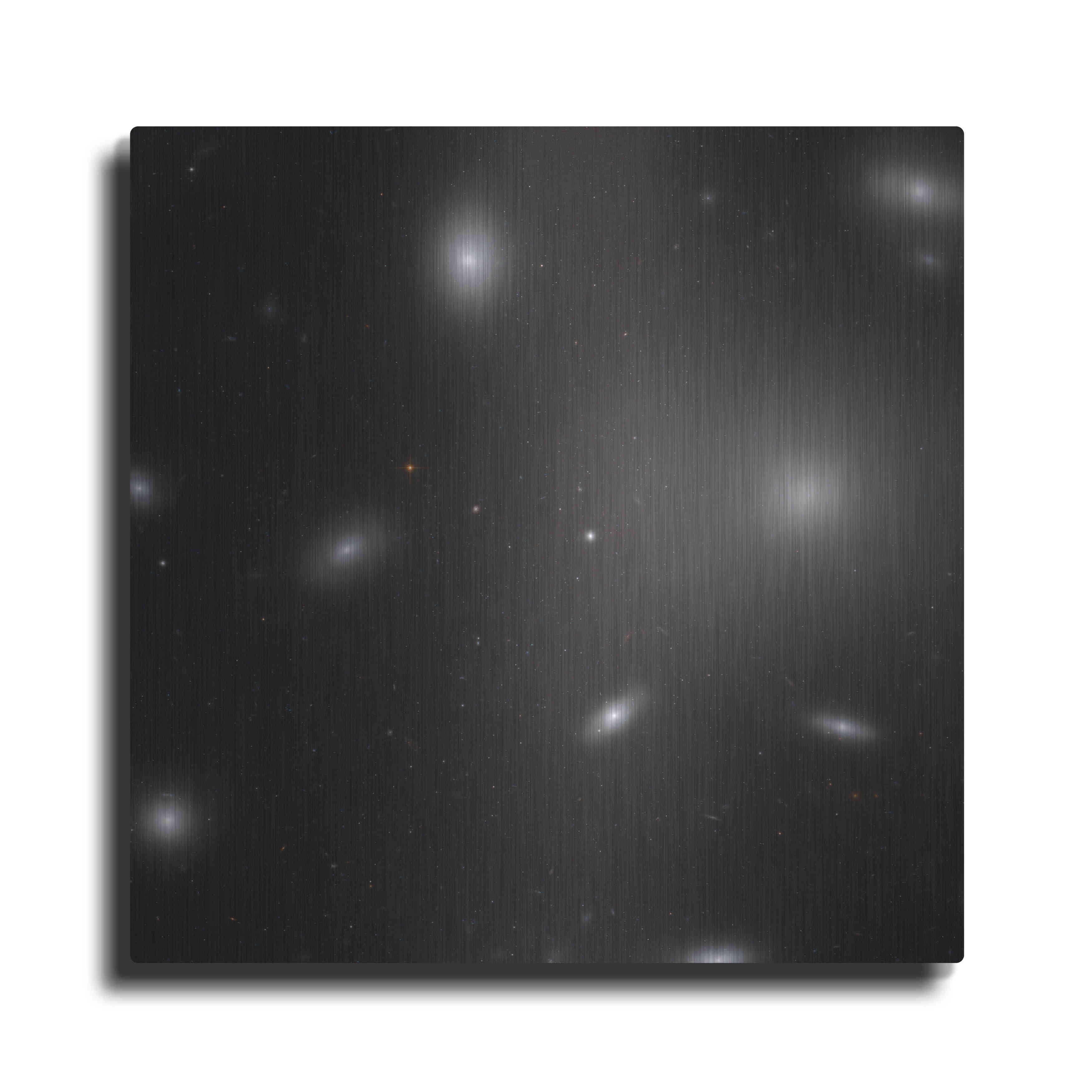 Luxe Metal Art 'NGC 4874' Hubble Space Telescope Metal Wall Art, 24"x24 ...