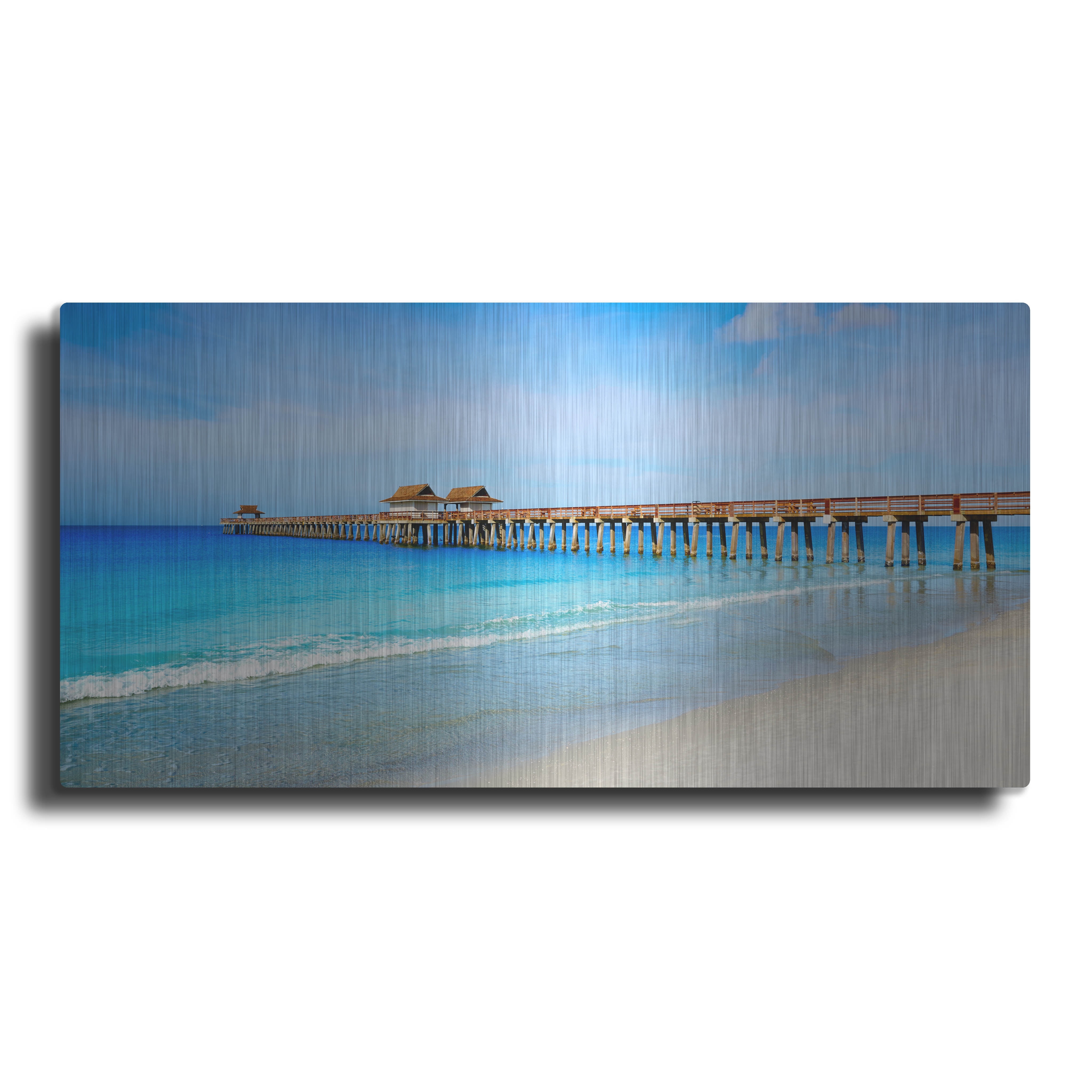 Luxe Metal Art 'Naples Florida Pier' by Luxe Portfolio, Metal Wall Art ...