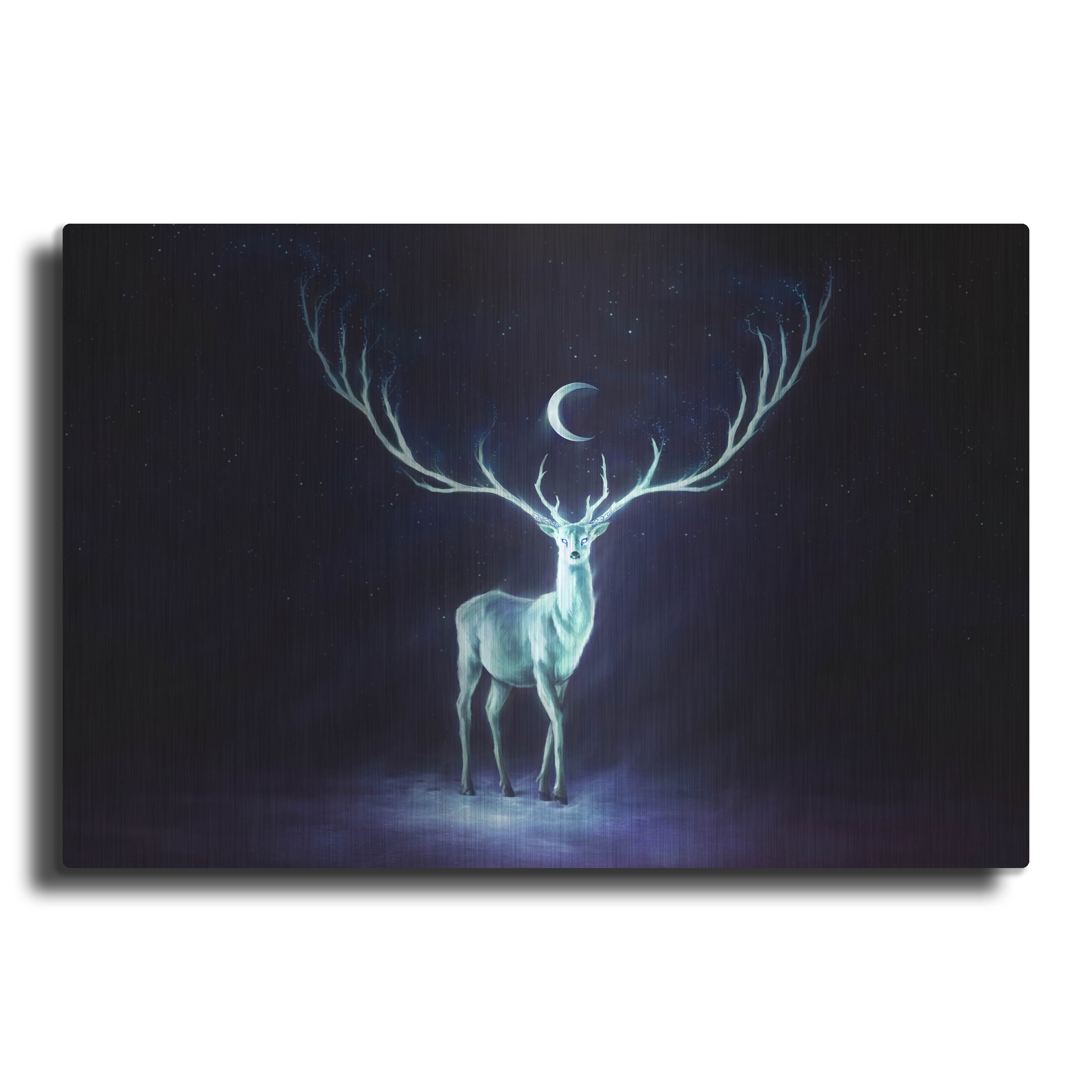 Luxe Metal Art 'Nightbringer' by JoJoesArt, Metal Wall Art, 16"x12 ...