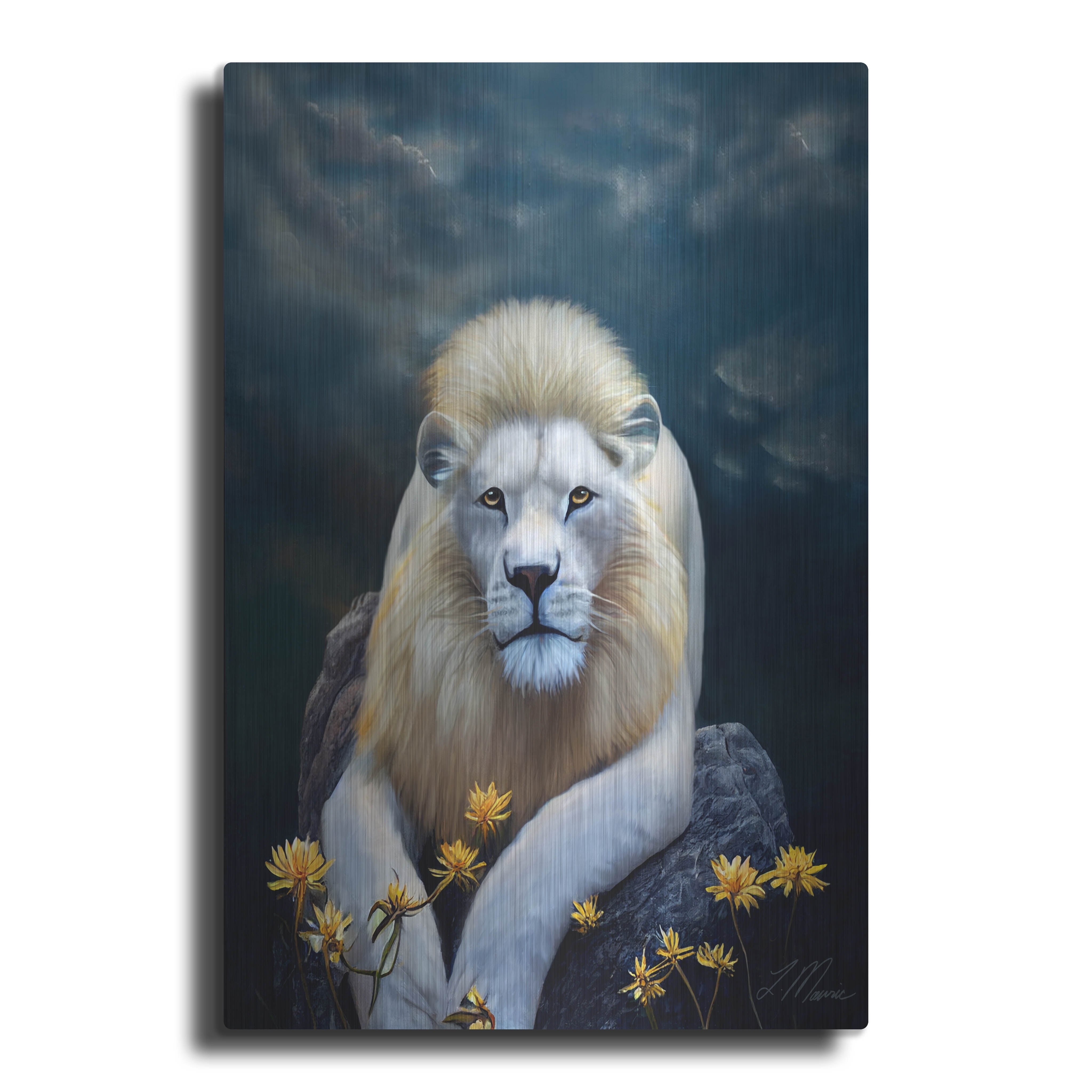 Luxe Metal Art 'On the Watch' by Tanya Mavric, Metal Wall Art, 16"x24 ...