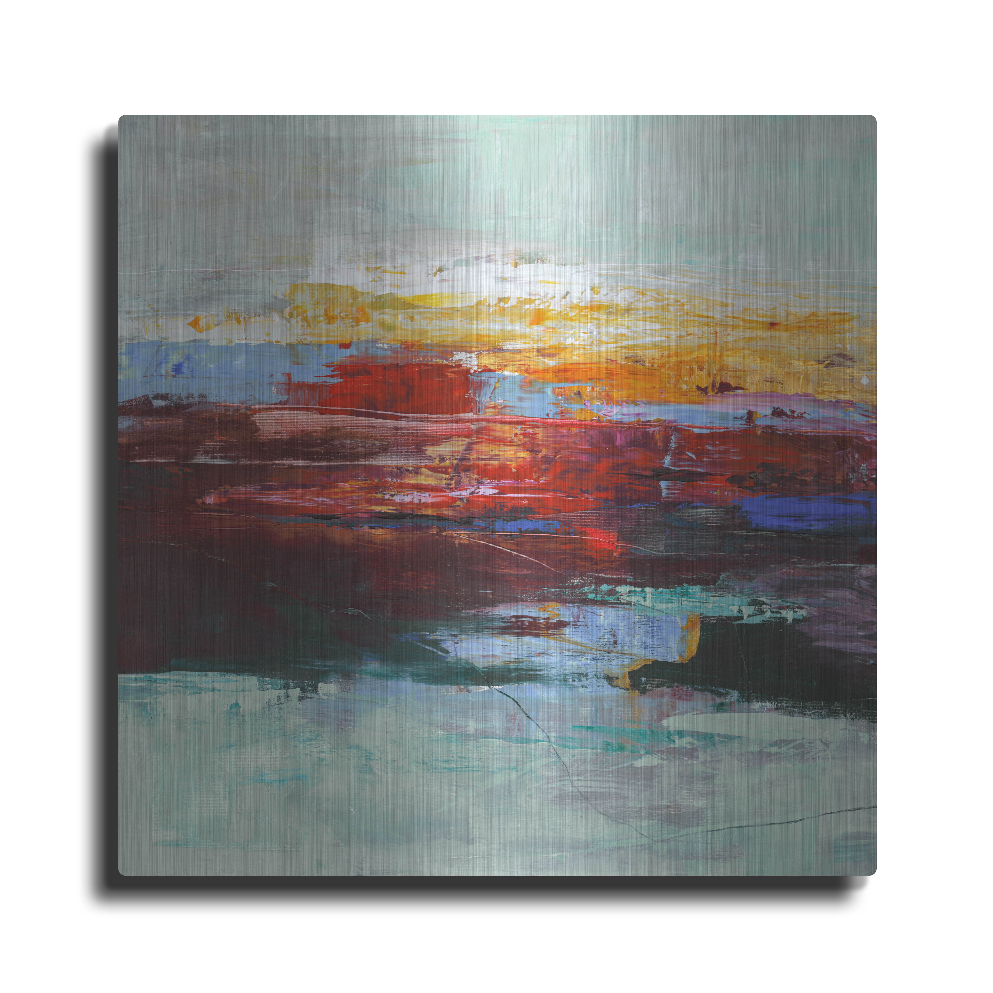 Luxe Metal Art 'Out Of Dark Variation' by Design Fabrikken Metal Wall Art, 12" x 12" - Walmart.com