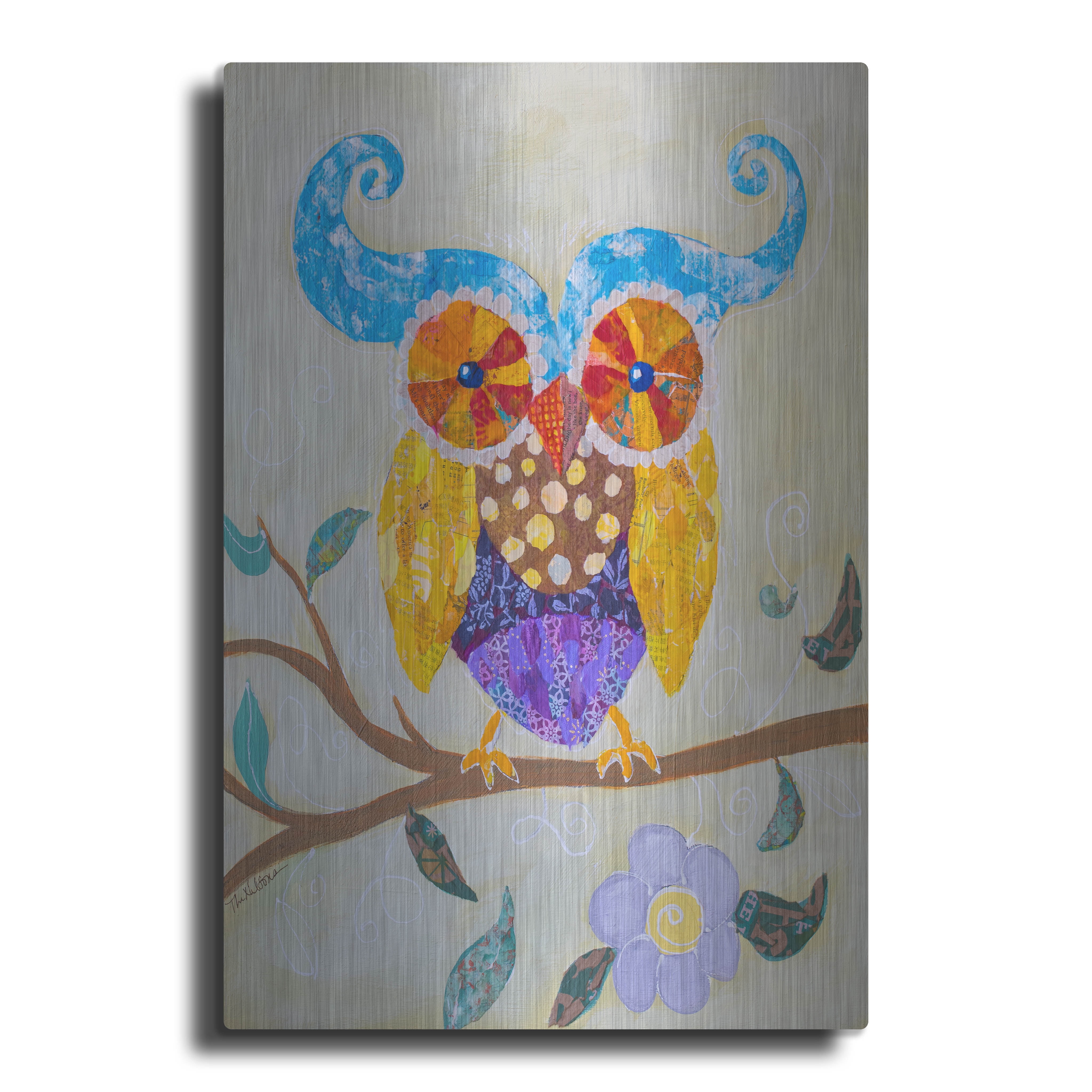 Luxe Metal Art 'Owl Always Love You' by St. Hilaire Elizabeth, Metal ...