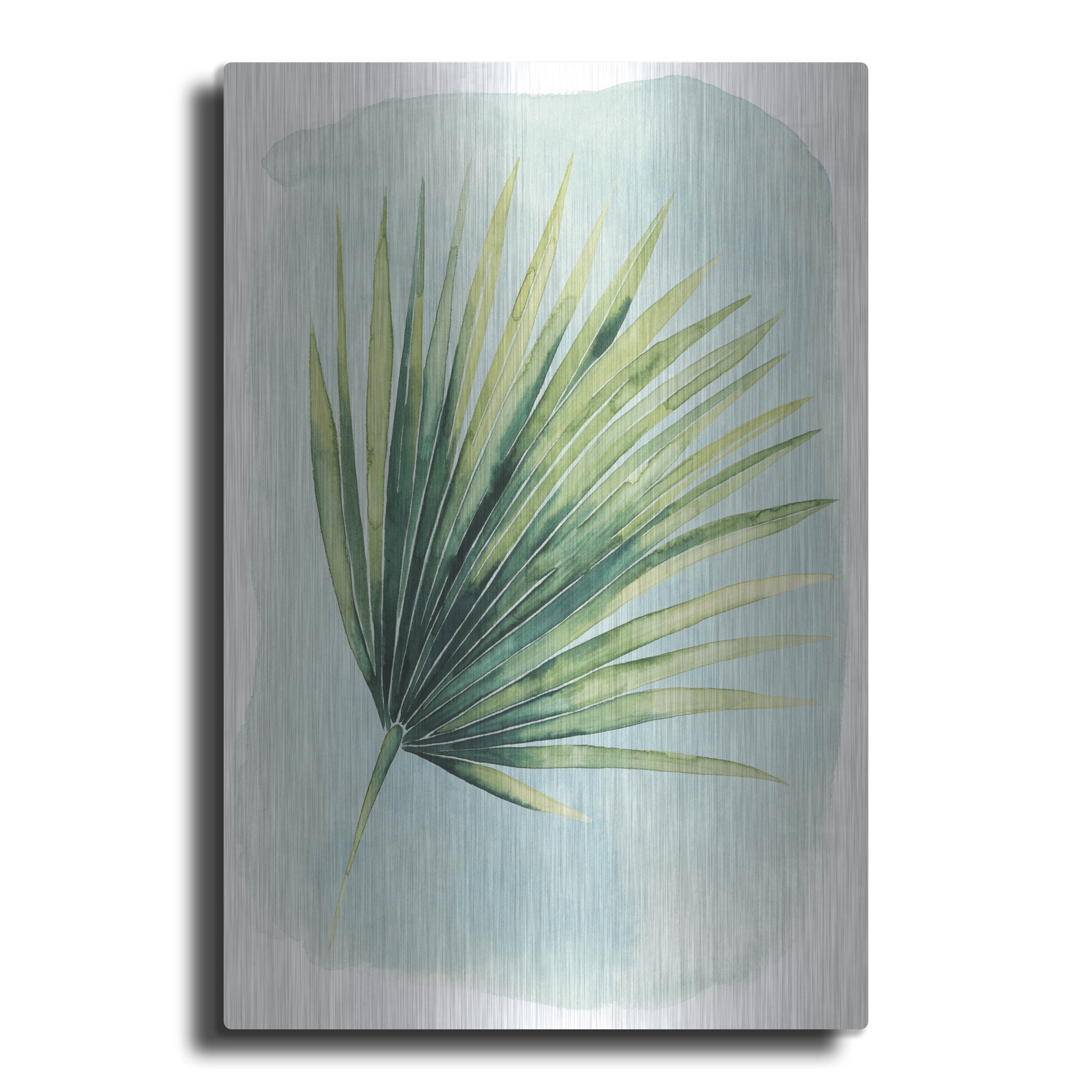 Luxe Metal Art 'Paradise Palm Leaves II' by Grace Popp, Metal Wall Art ...
