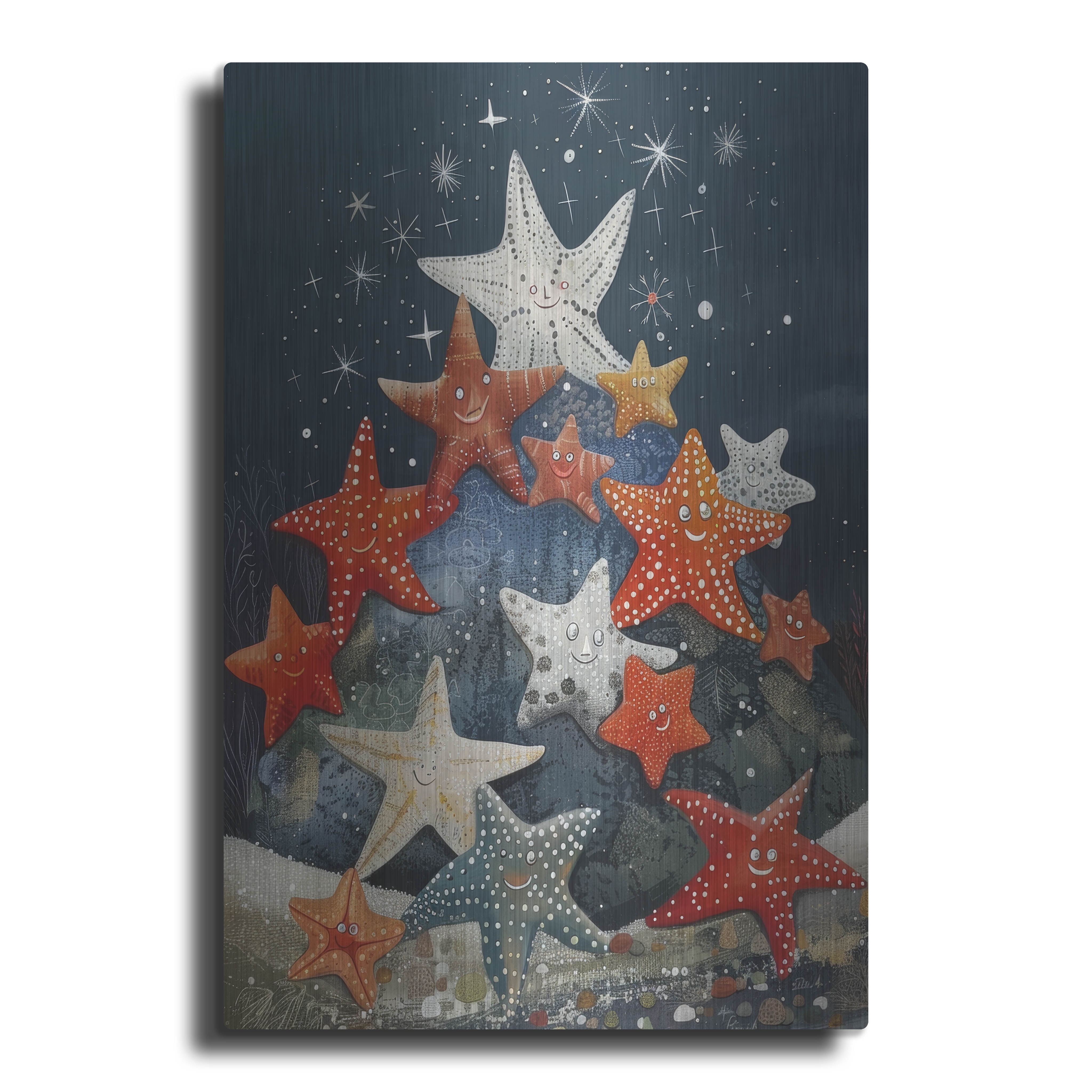 Luxe Metal Art 'Pile Of - Starfish' by Doron David Metal Wall Art, 12 ...