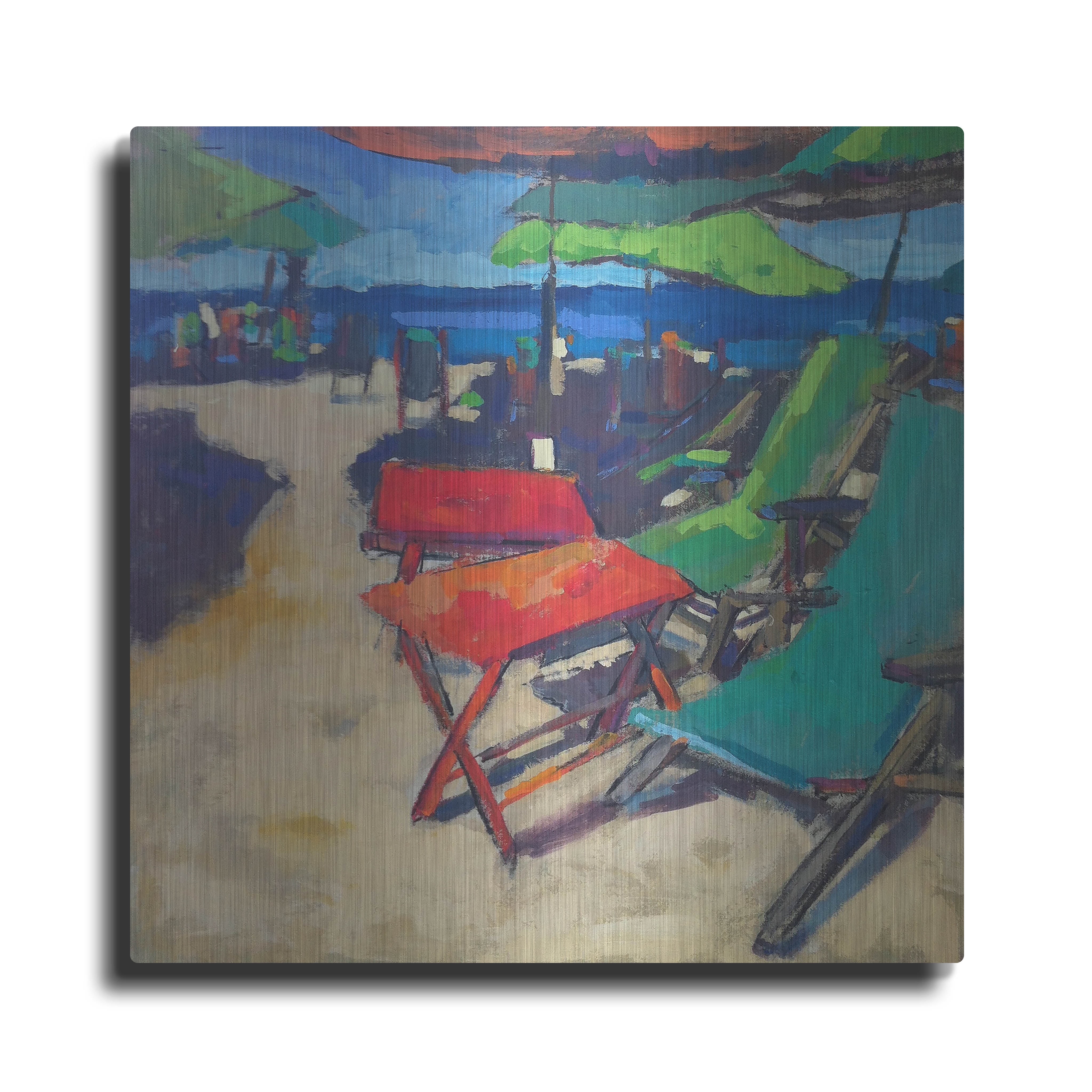 Luxe Metal Art ' Playa' by Page Pearson Railsback, Metal Wall Art, 24 ...