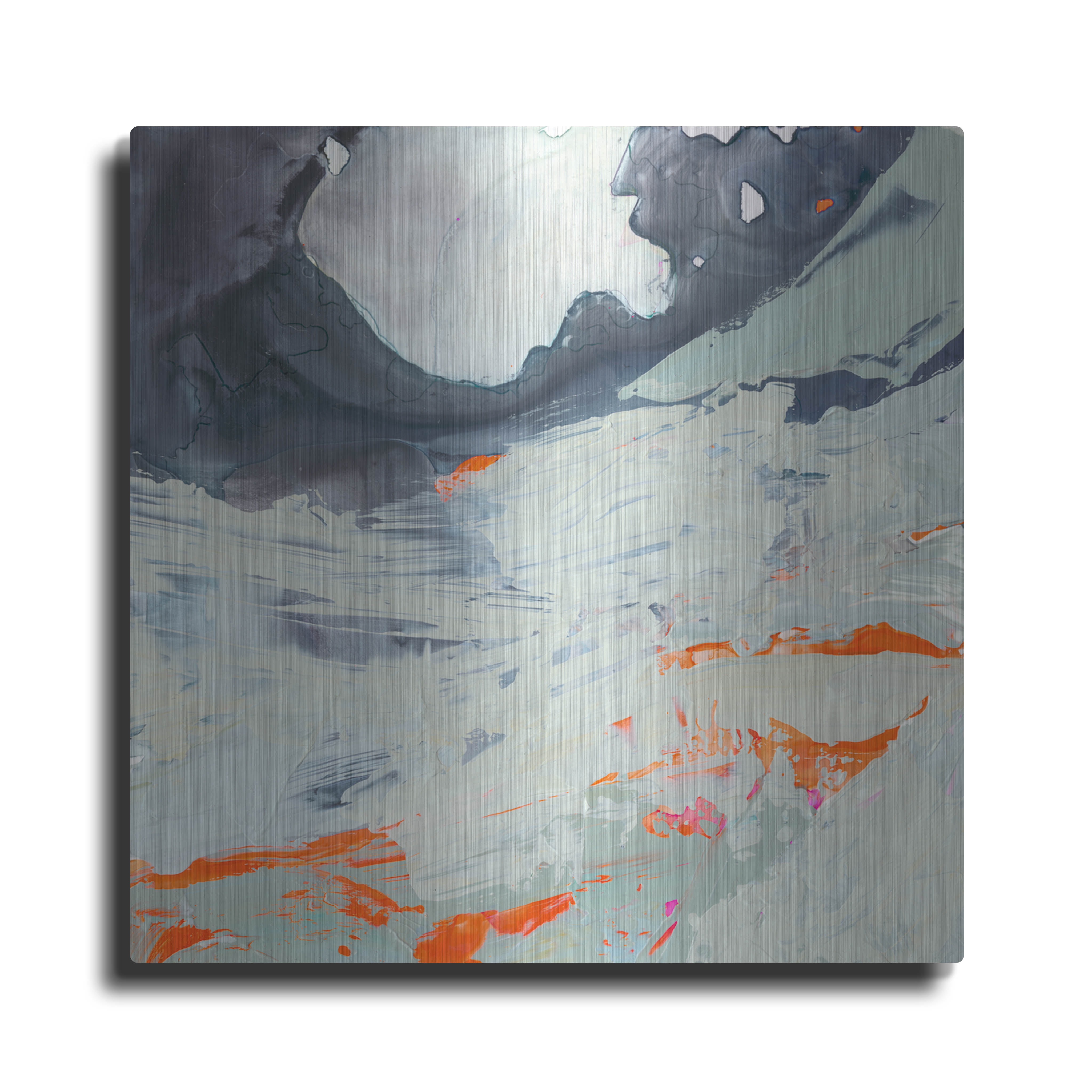 Luxe Metal Art 'Polyphonic Sea II' by Victoria Borges, Metal Wall Art ...